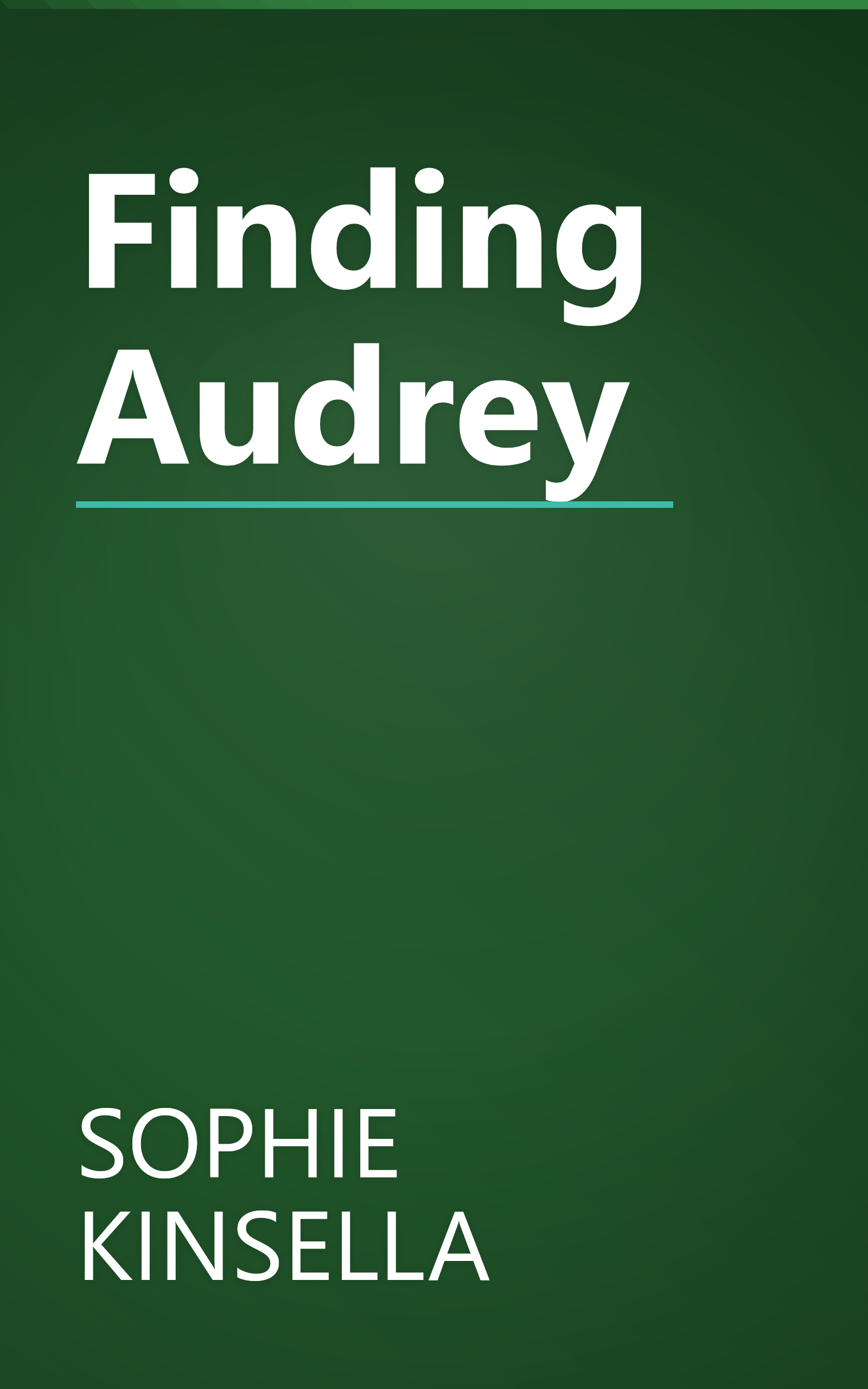 Finding Audrey book cover