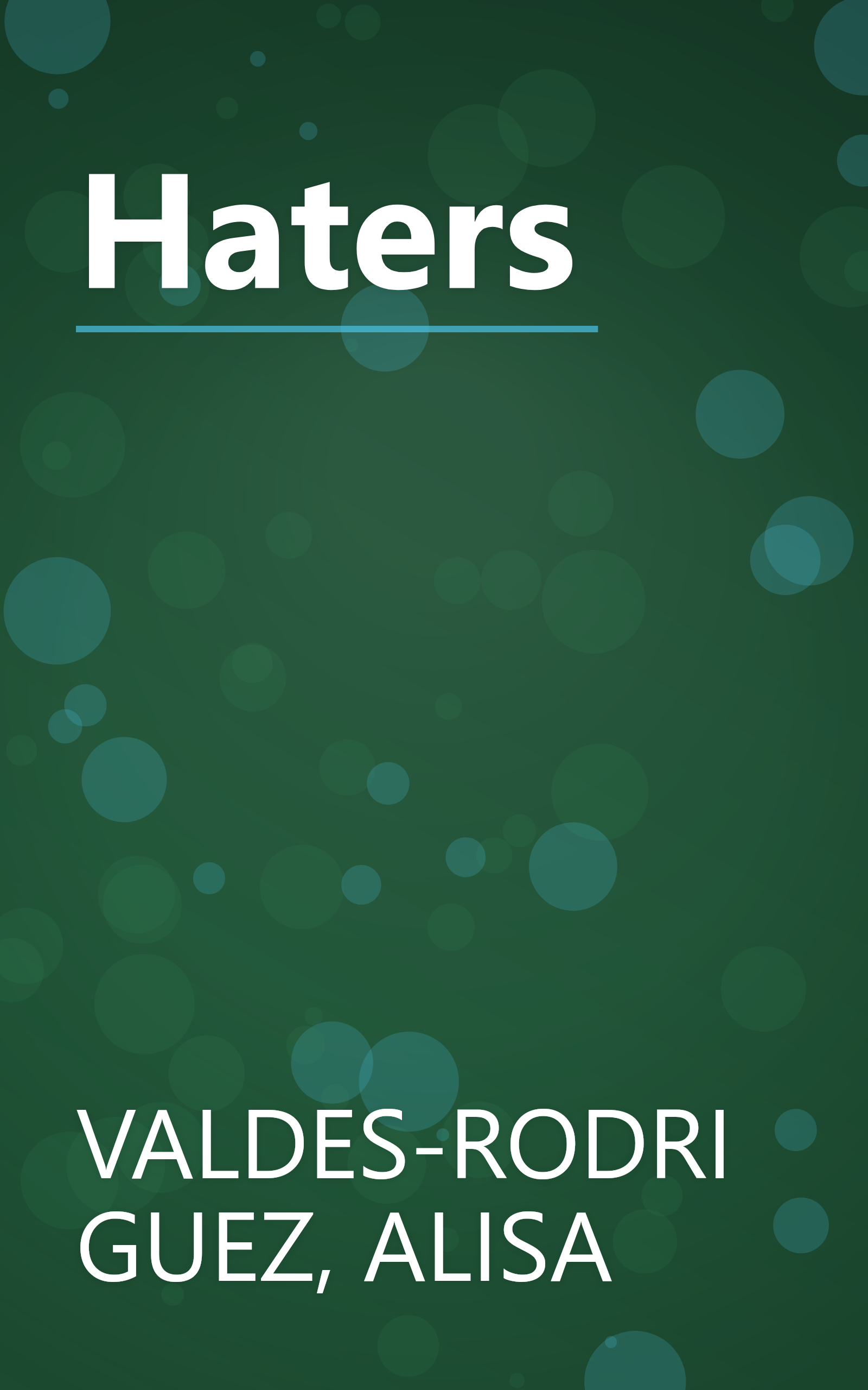 Haters book cover