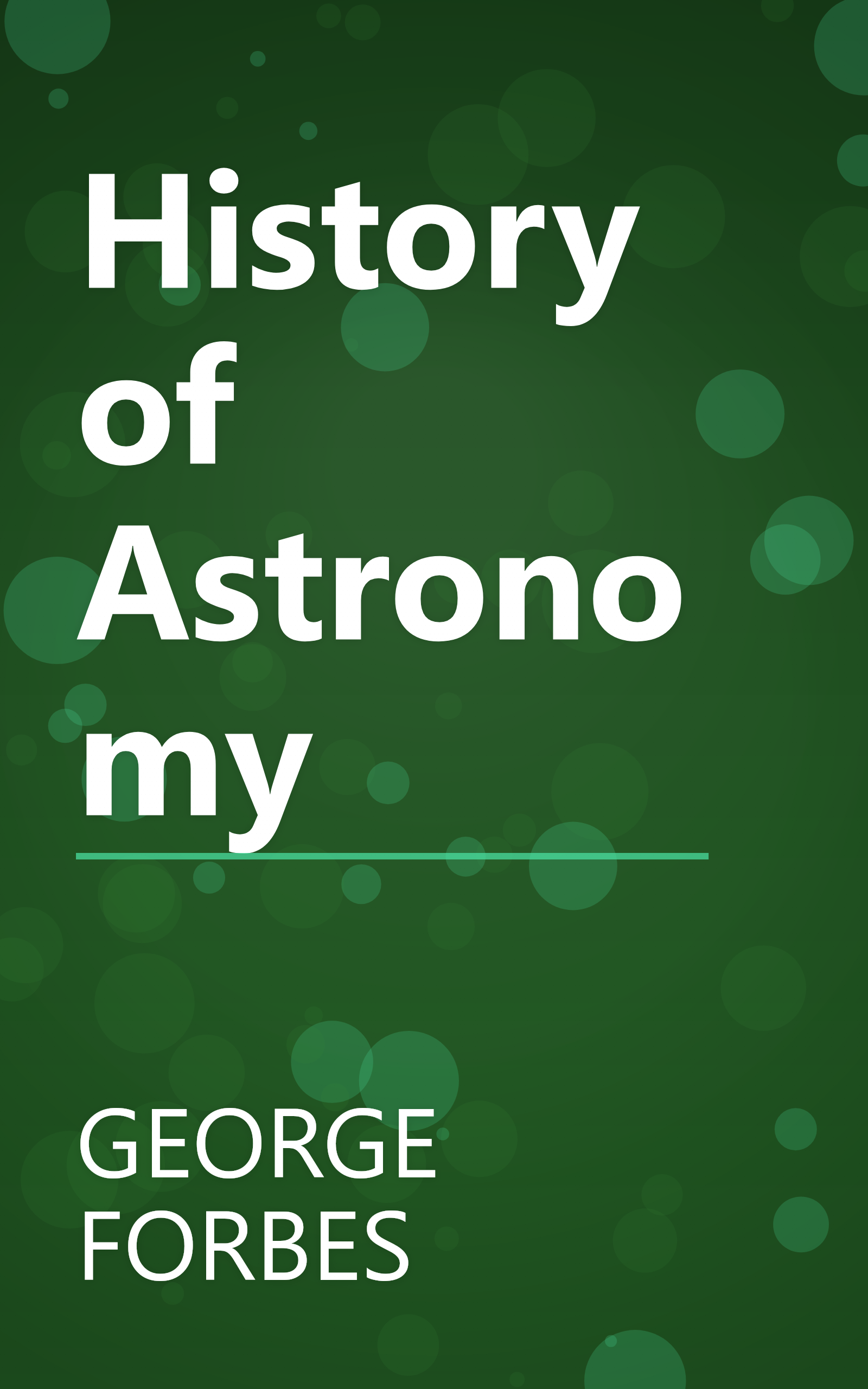 History of Astronomy book cover