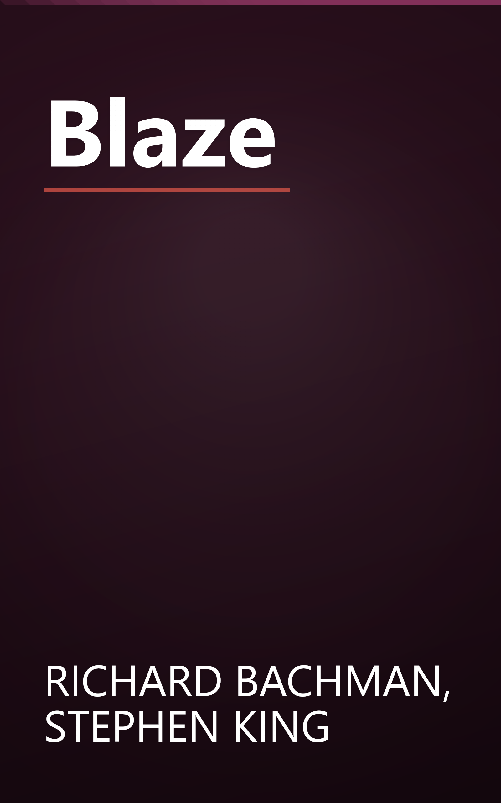 Blaze book cover