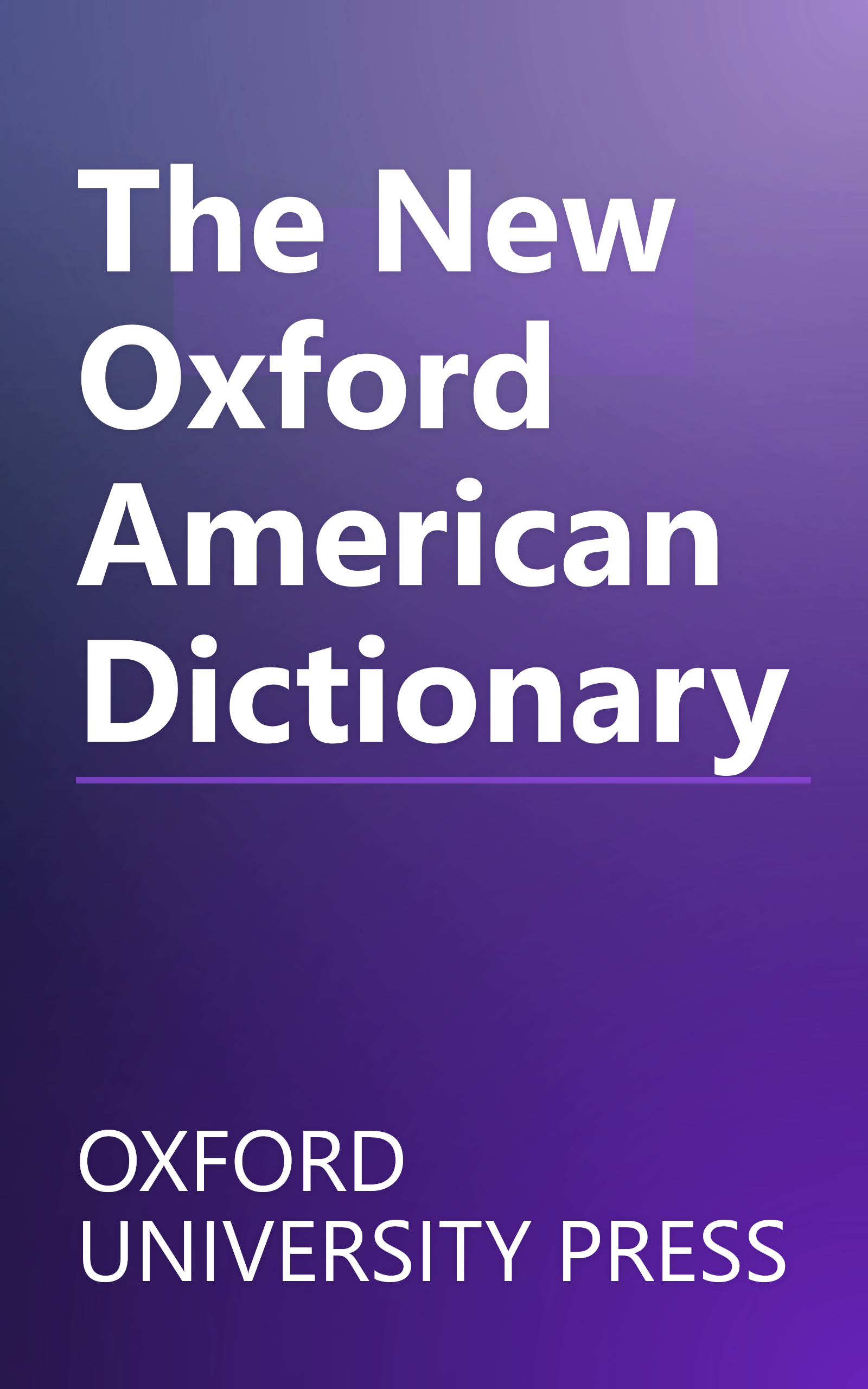 The New Oxford American Dictionary book cover