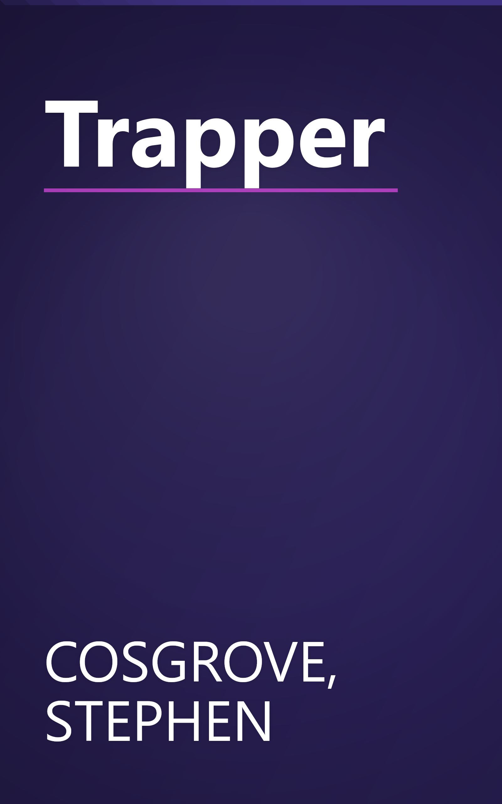 Trapper book cover
