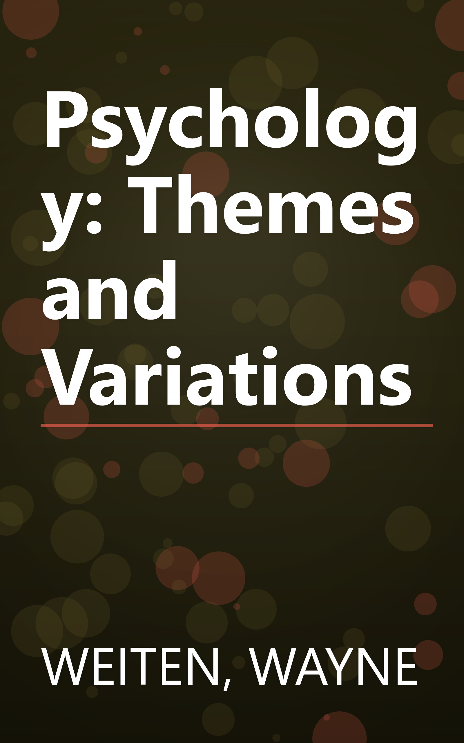 Psychology: Themes and Variations book cover