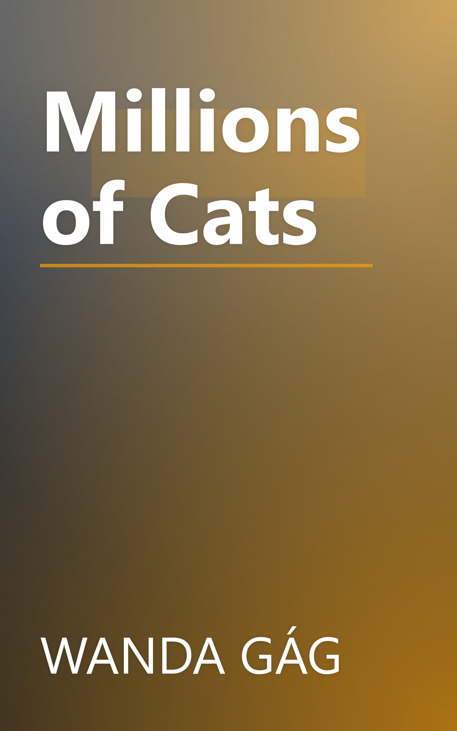 Millions of Cats book cover