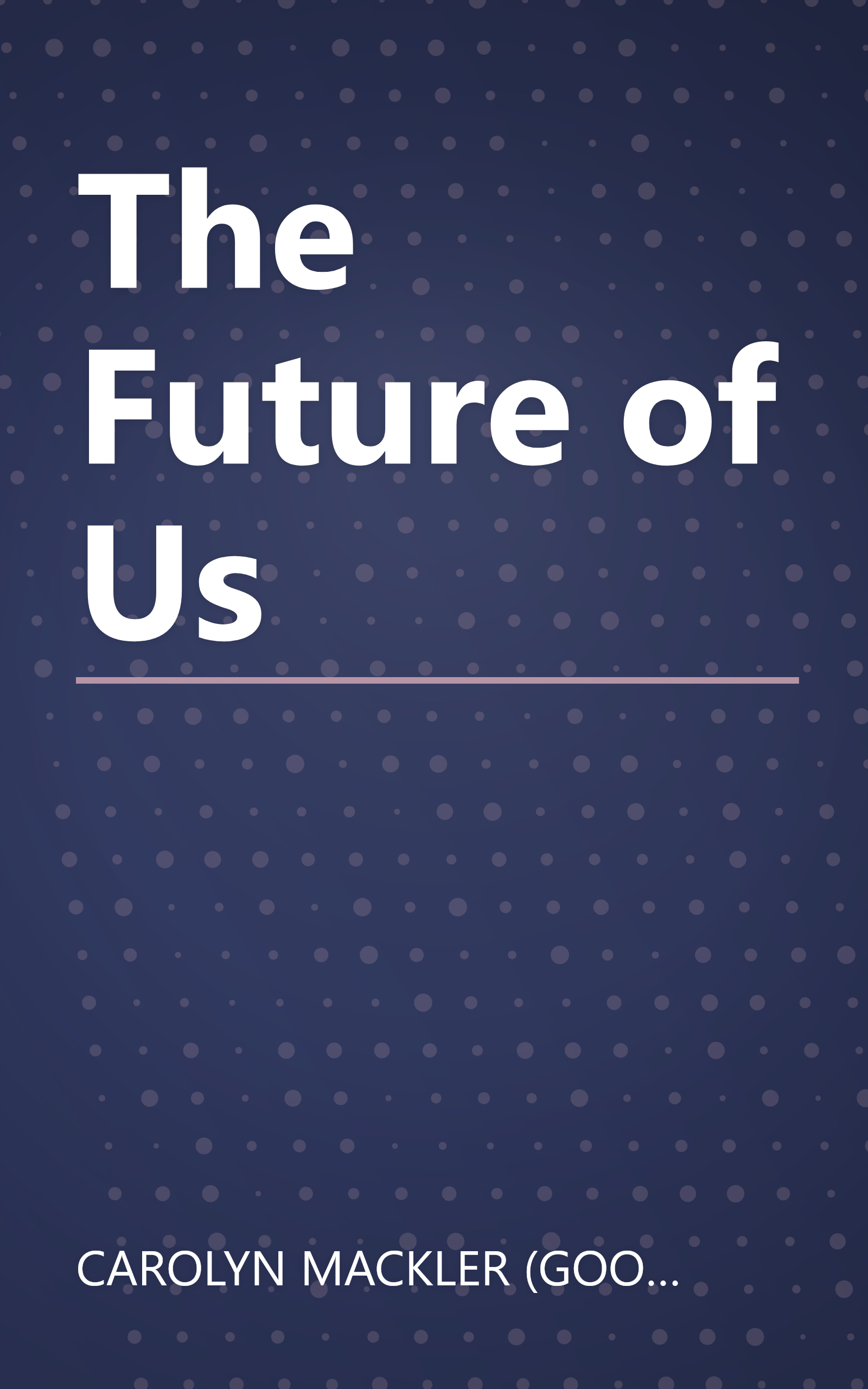 The Future of Us book cover