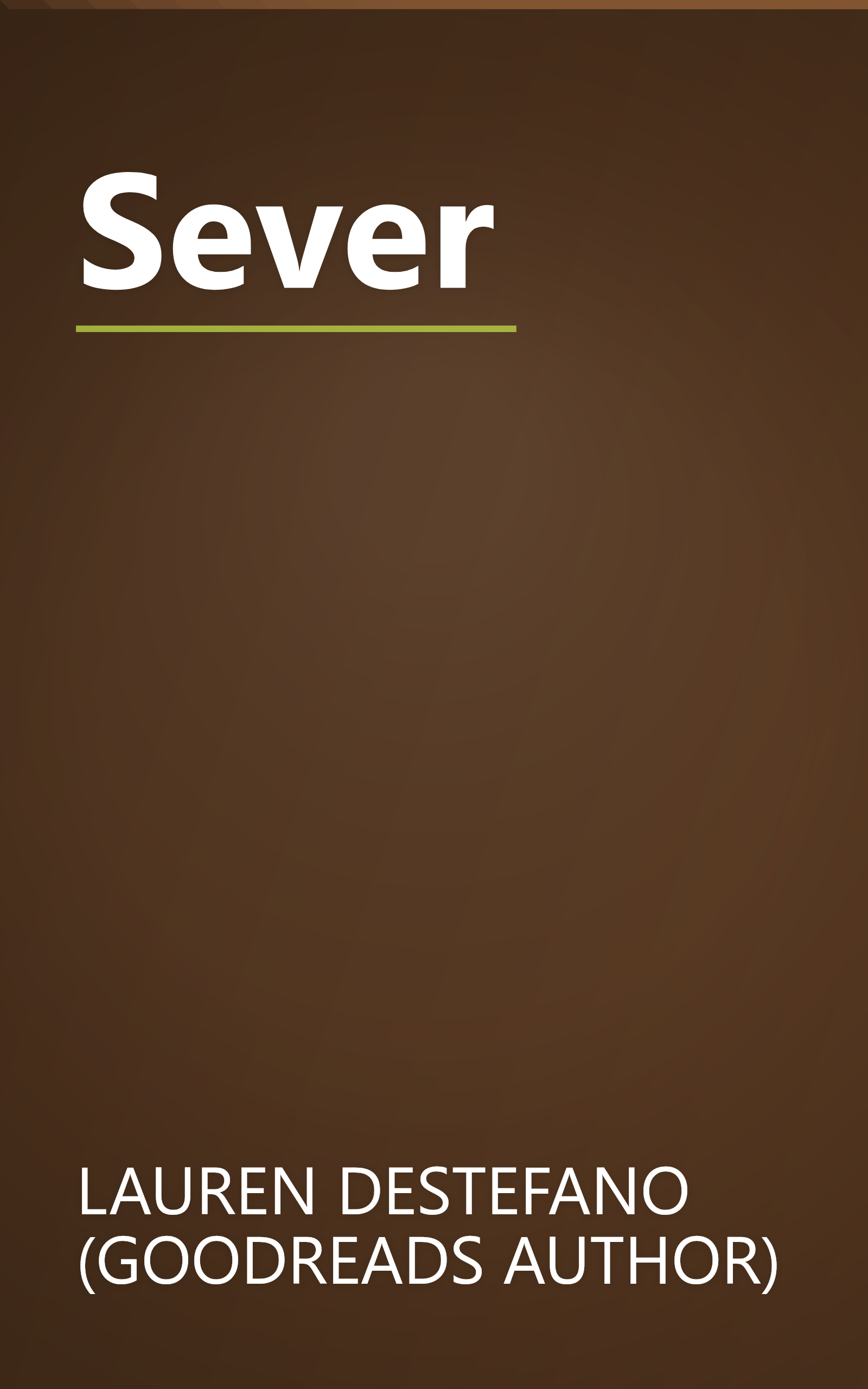 Sever book cover