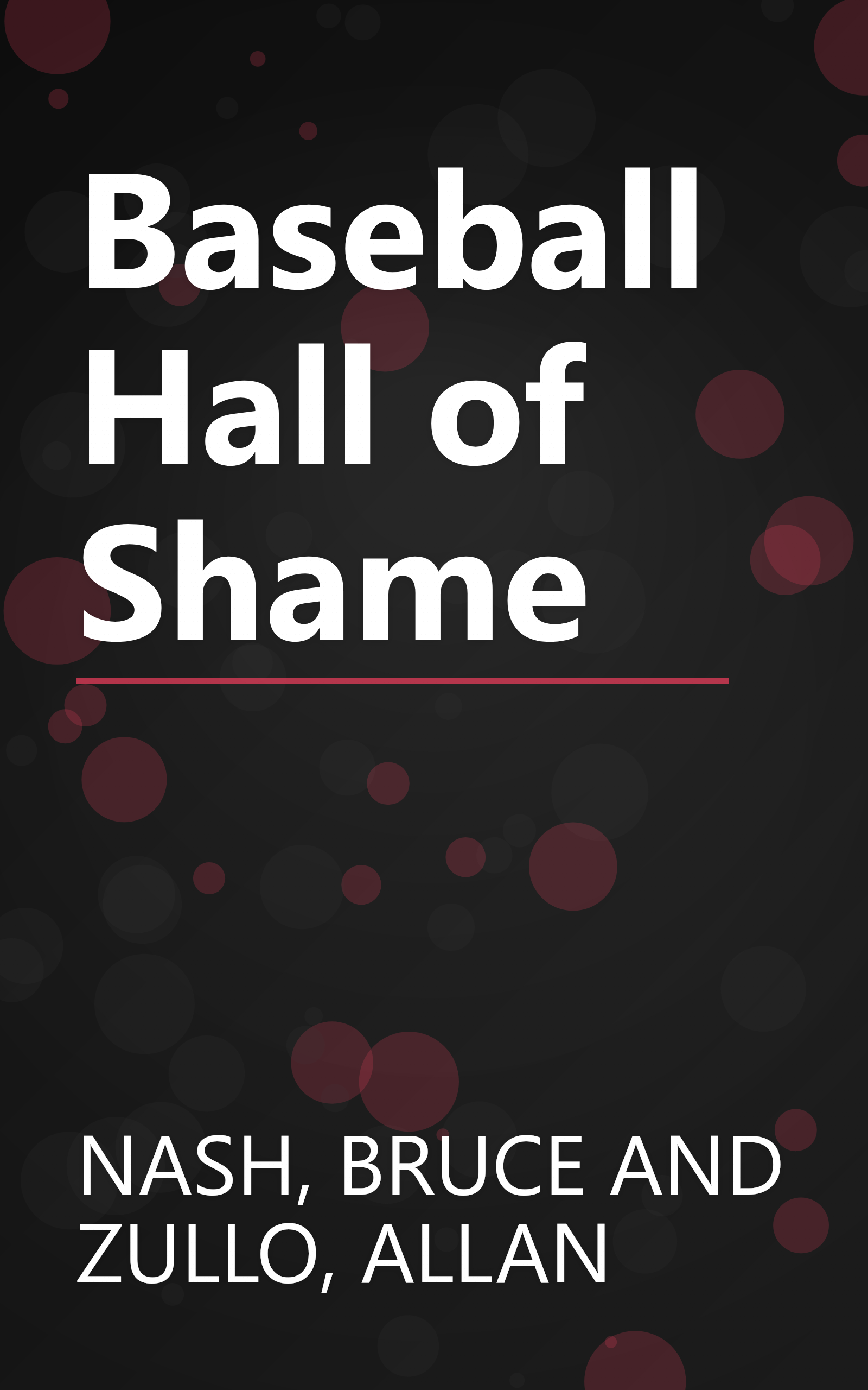 Baseball Hall of Shame book cover