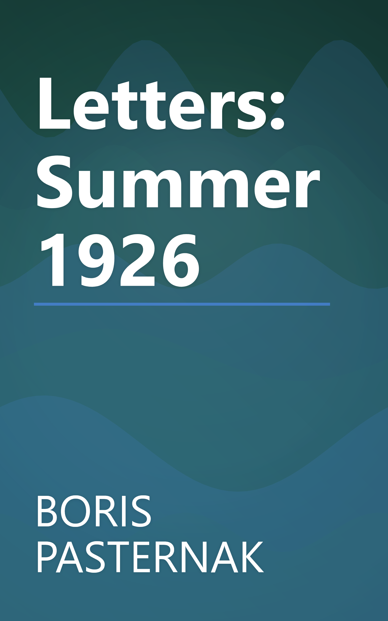 Letters: Summer 1926 book cover