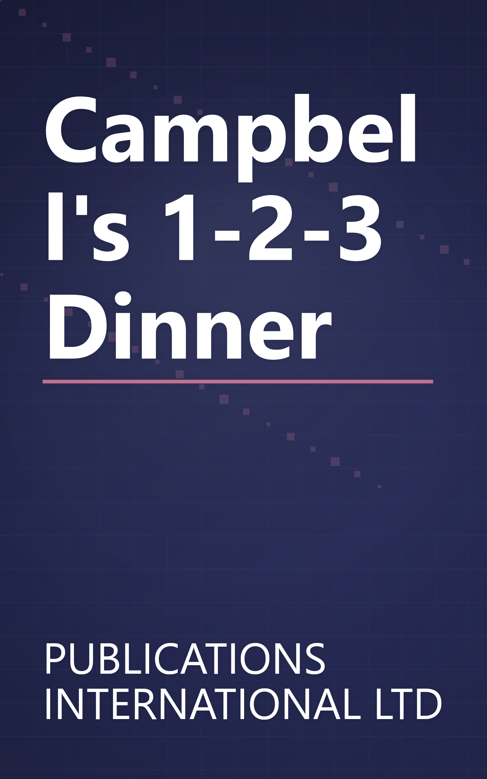 Campbell's 1-2-3 Dinner book cover