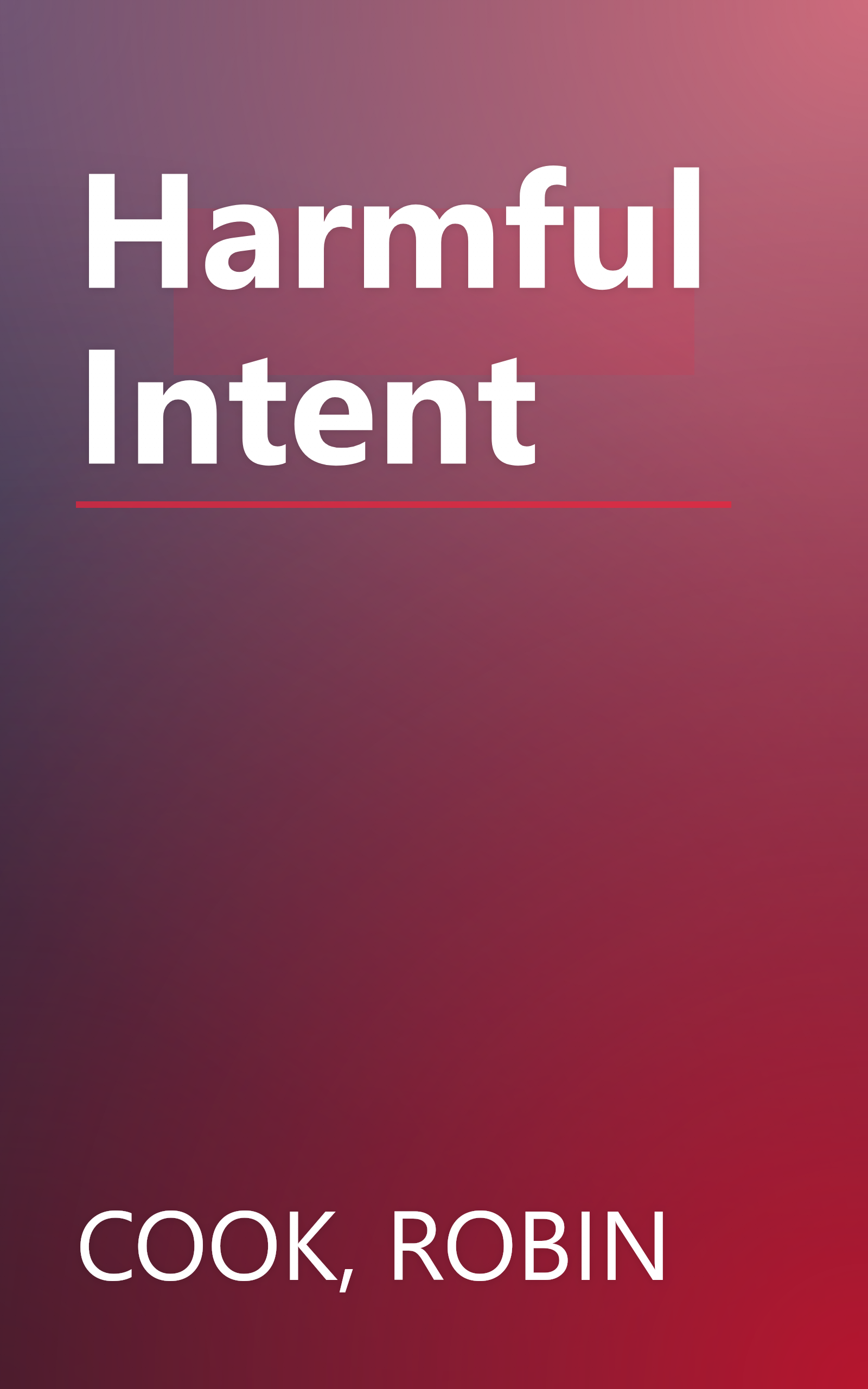 Harmful Intent book cover