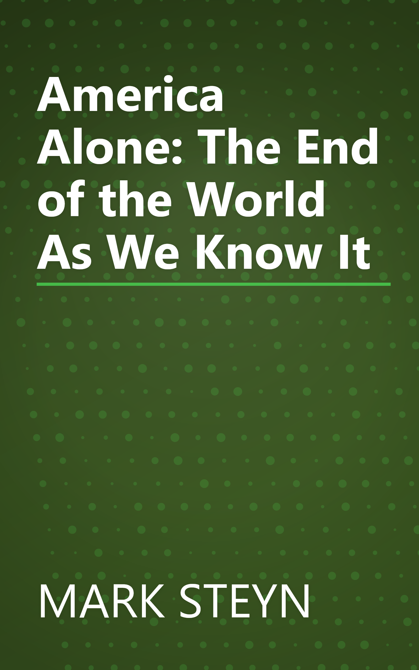 America Alone: The End of the World As We Know It book cover