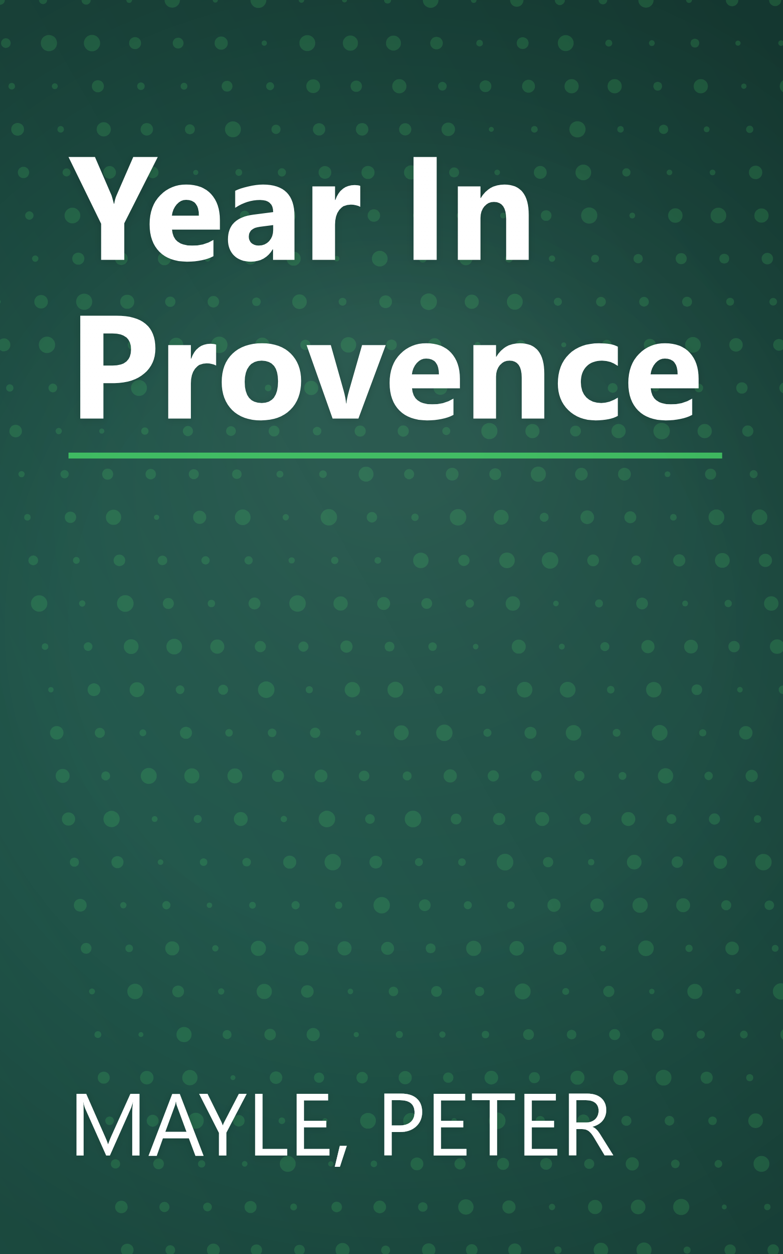 Year In Provence book cover