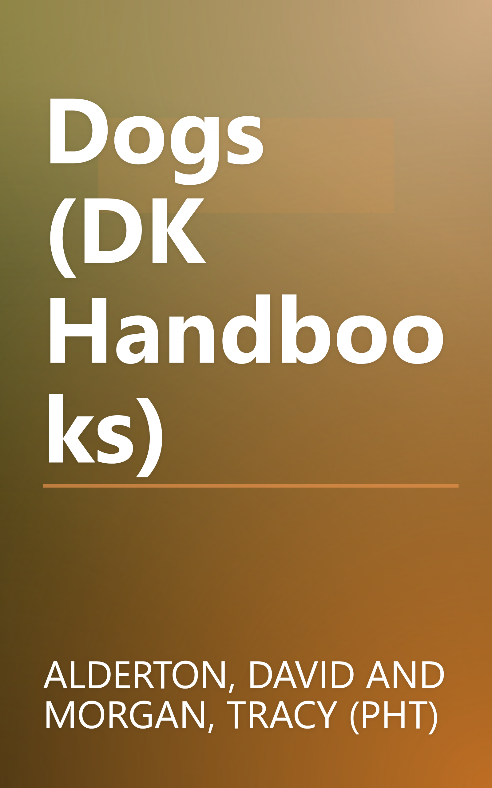 Dogs (DK Handbooks) book cover