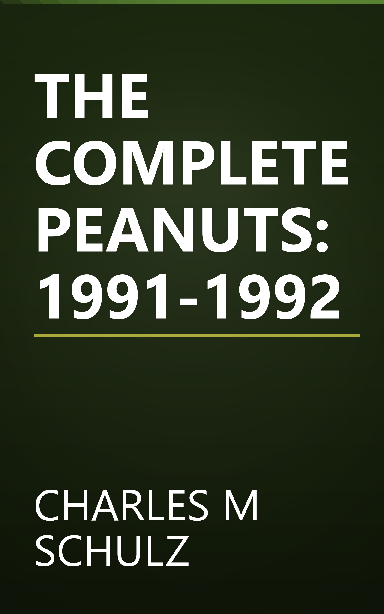 THE COMPLETE PEANUTS: 1991-1992 book cover