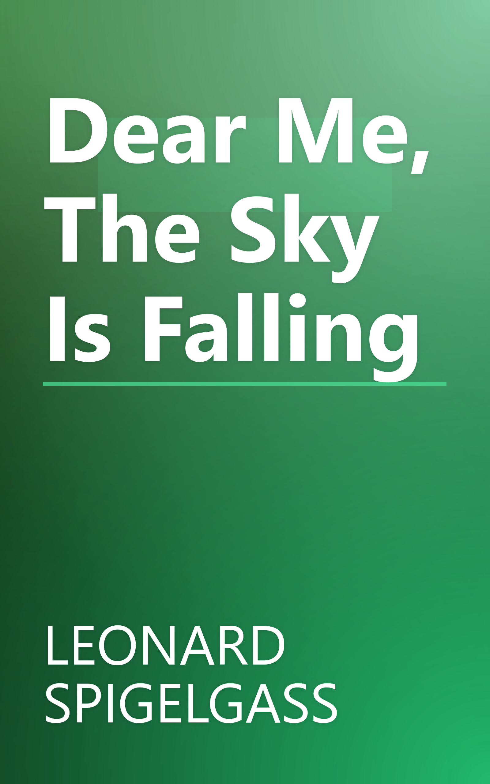 Dear Me, The Sky Is Falling book cover