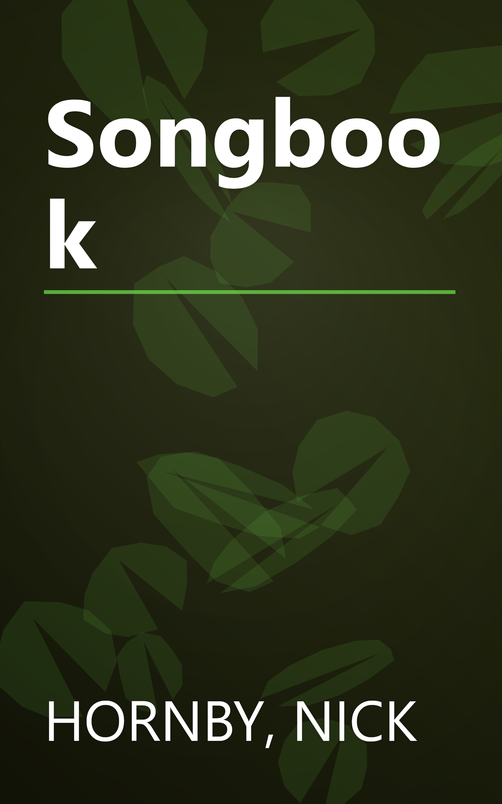 Songbook book cover