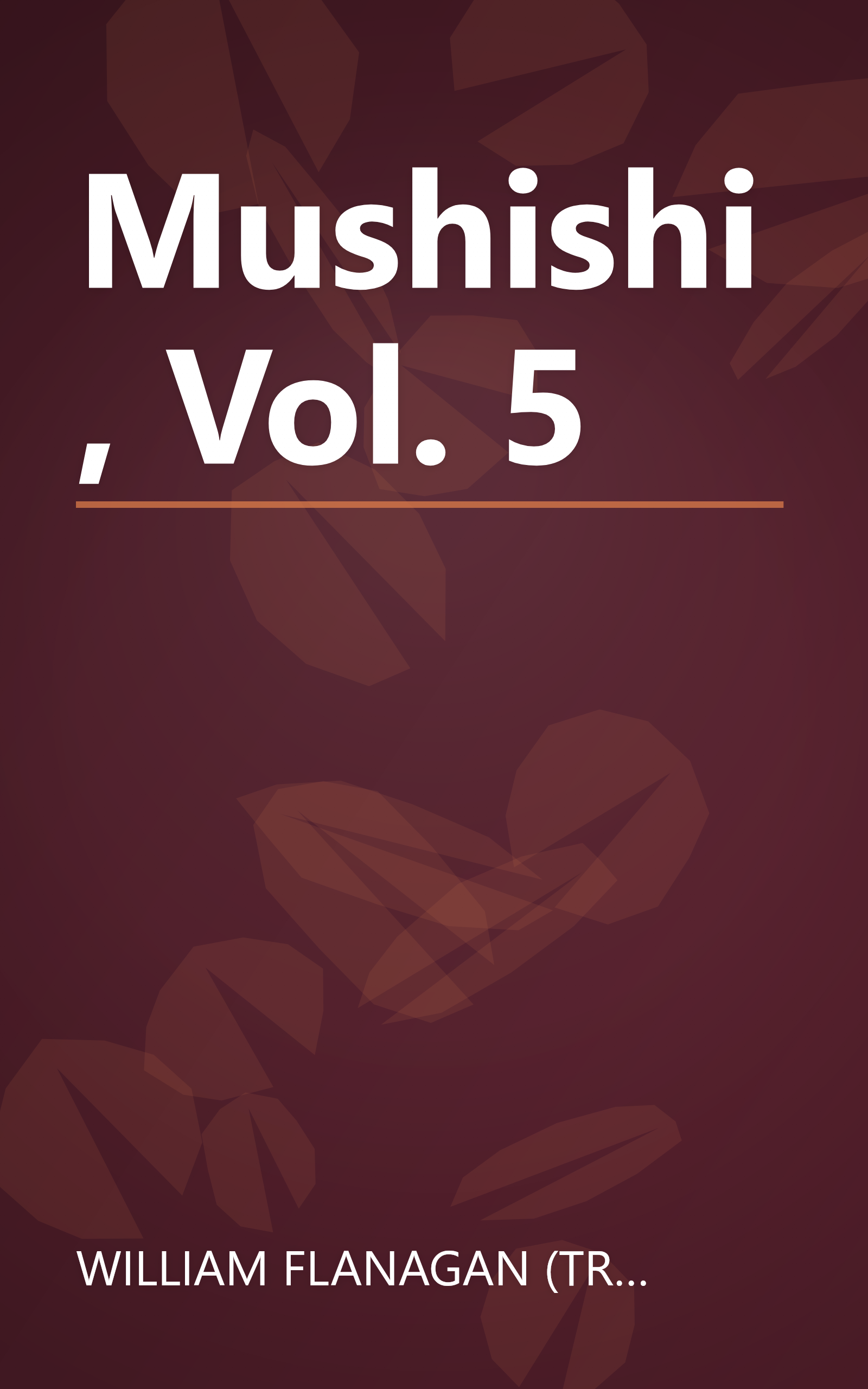 Mushishi, Vol. 5 book cover