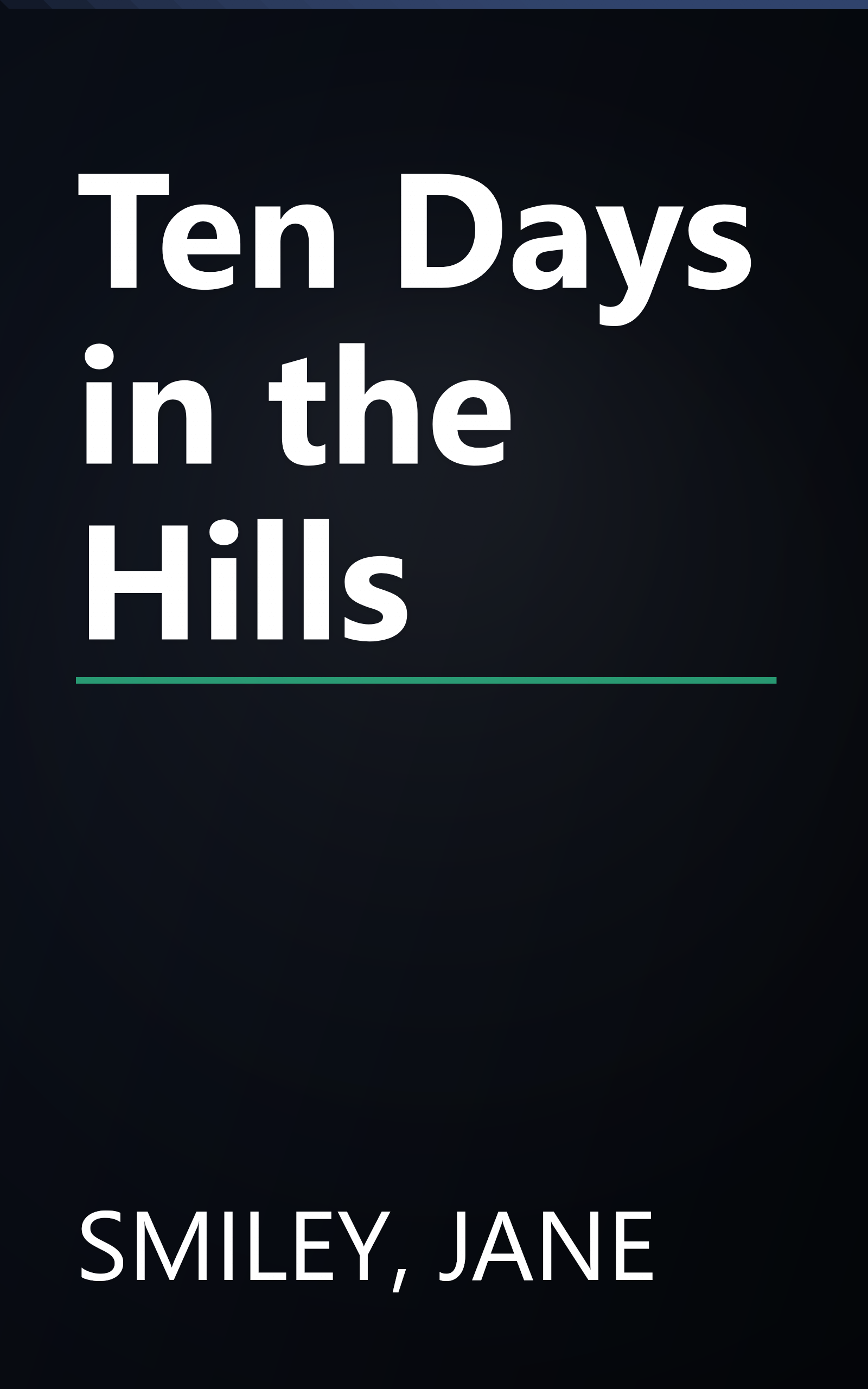 Ten Days in the Hills book cover