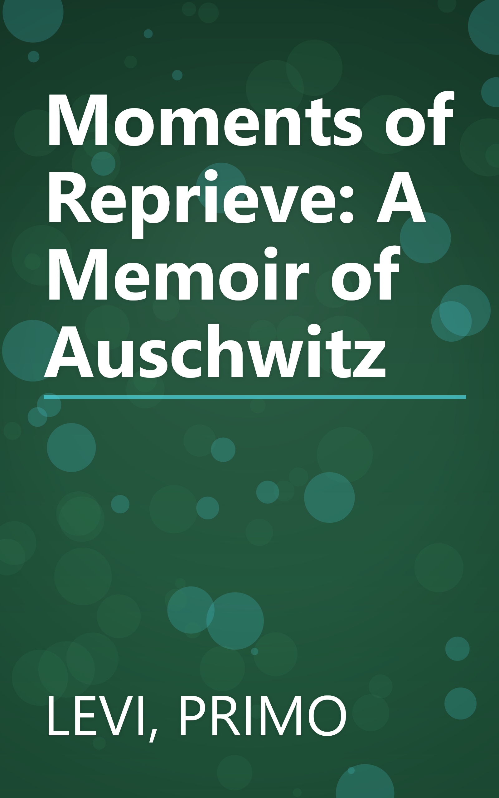 Moments of Reprieve: A Memoir of Auschwitz book cover
