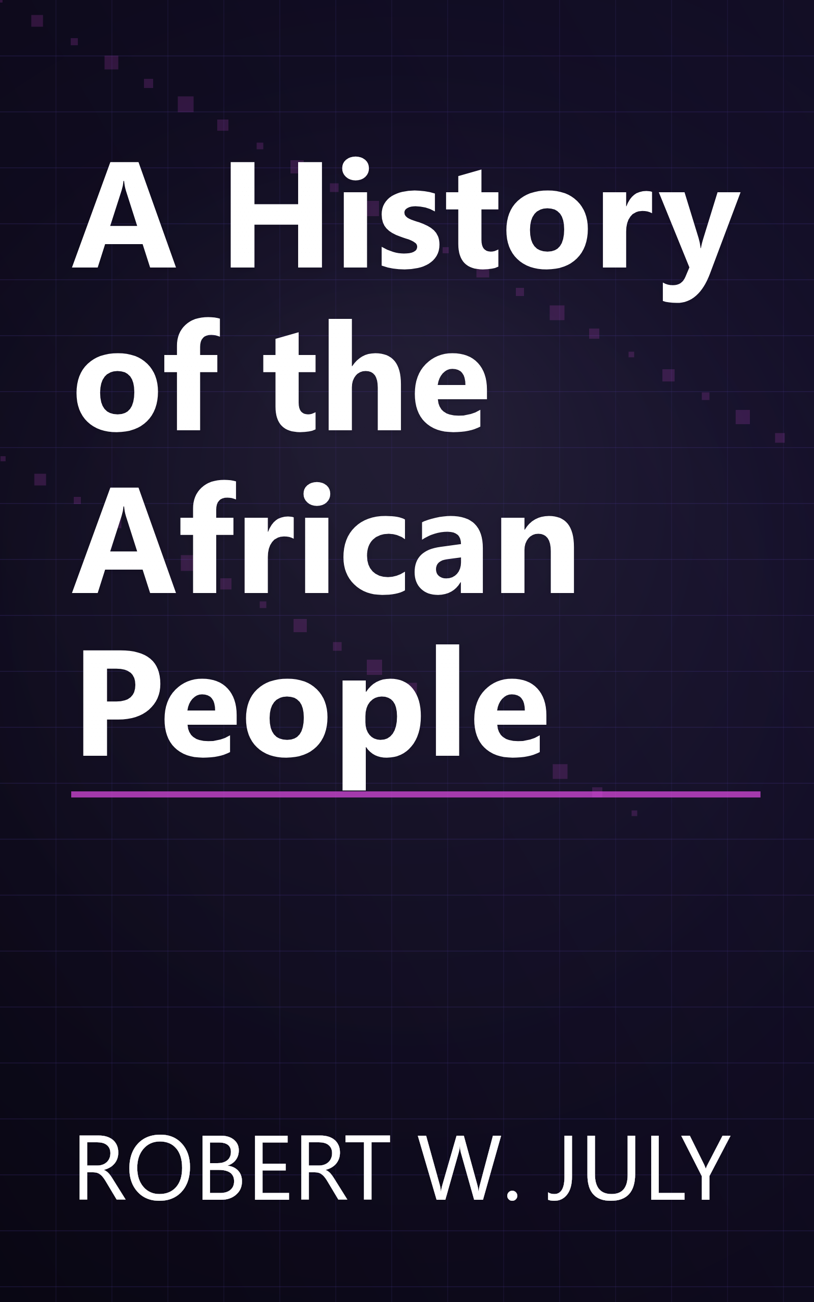 A History of the African People book cover