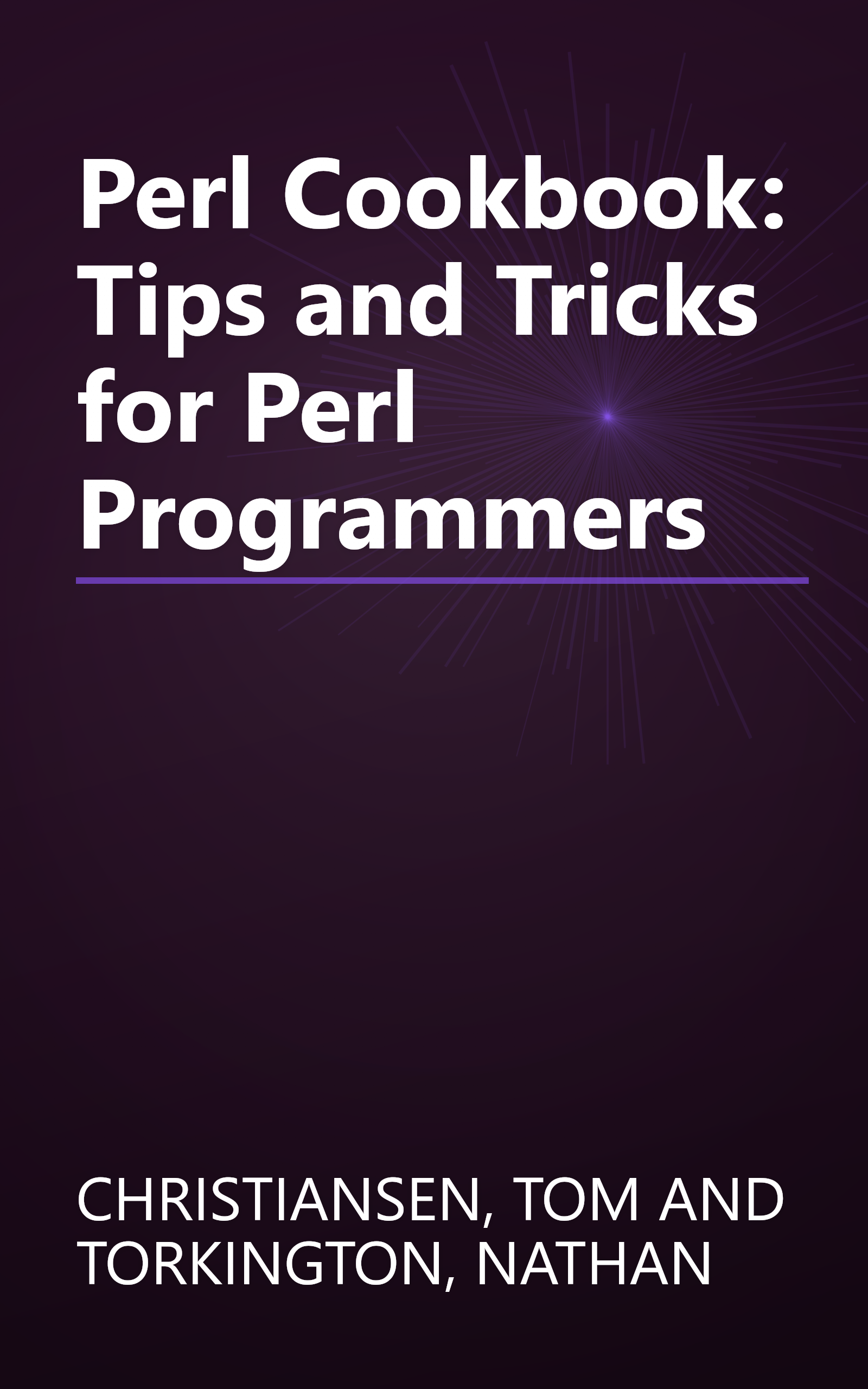 Perl Cookbook: Tips and Tricks for Perl Programmers book cover