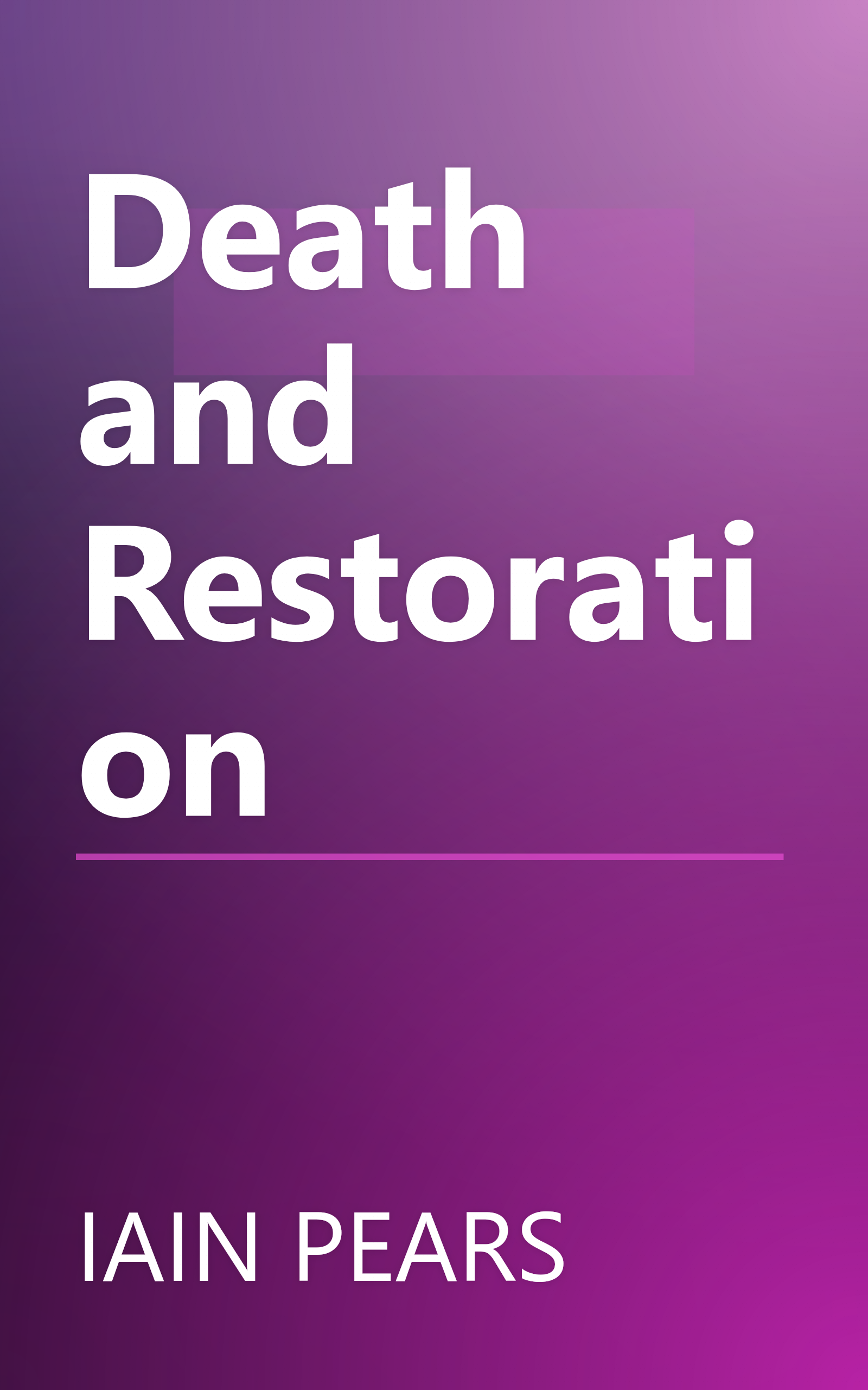 Death and Restoration book cover
