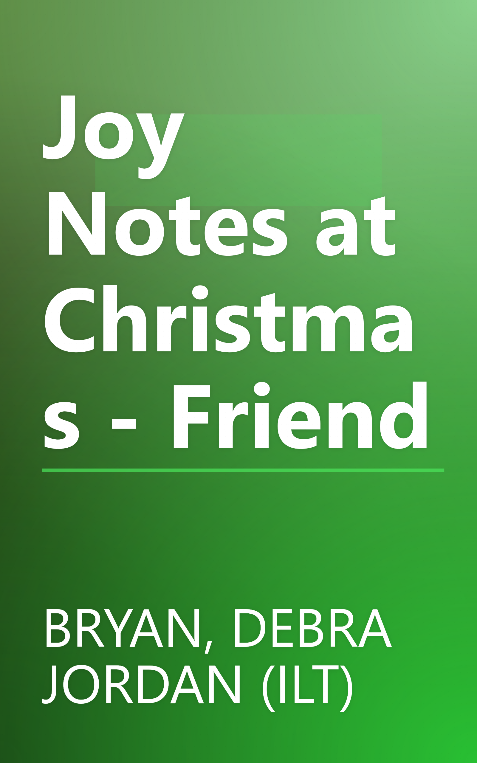 Joy Notes at Christmas - Friend book cover
