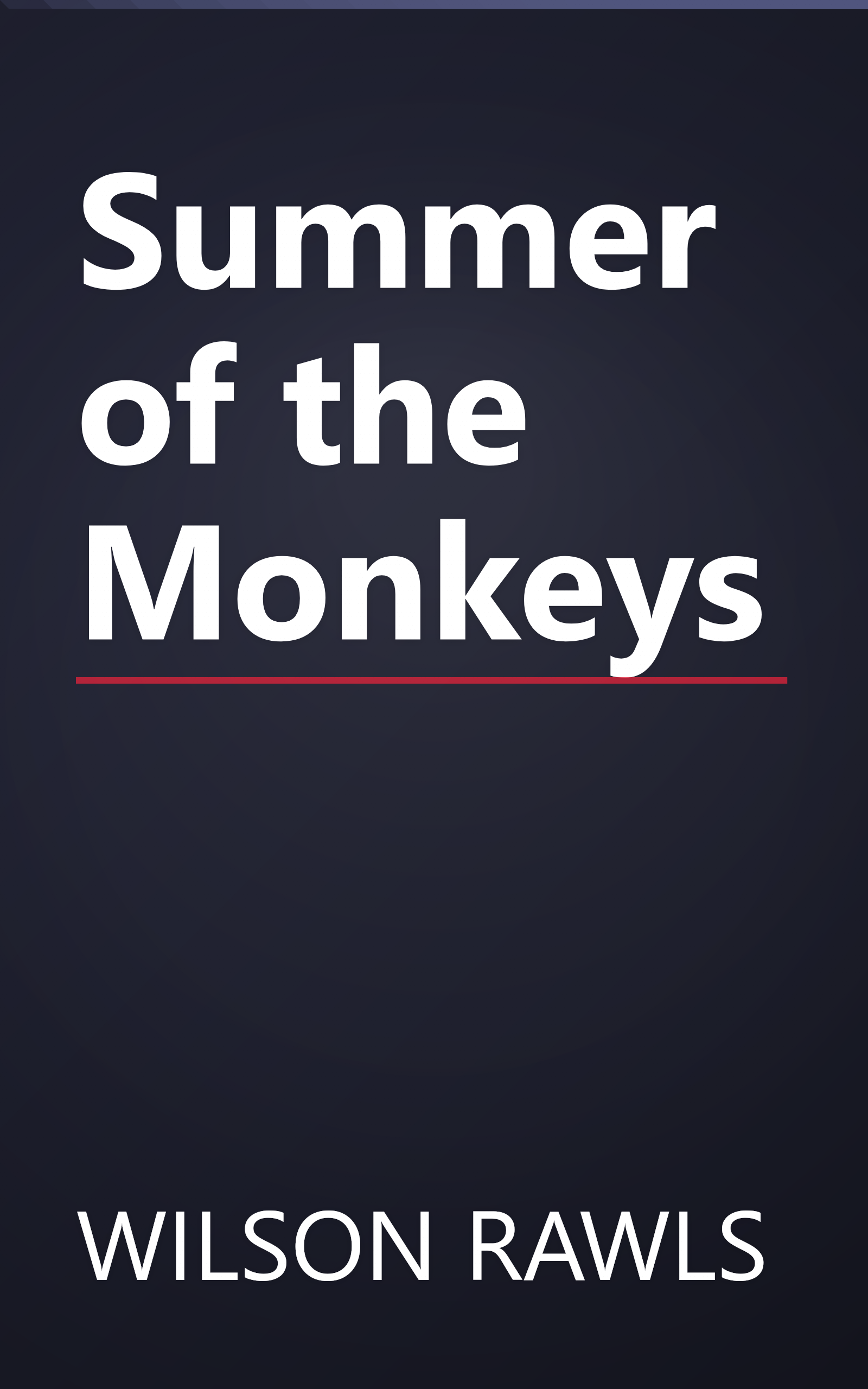 Summer of the Monkeys book cover