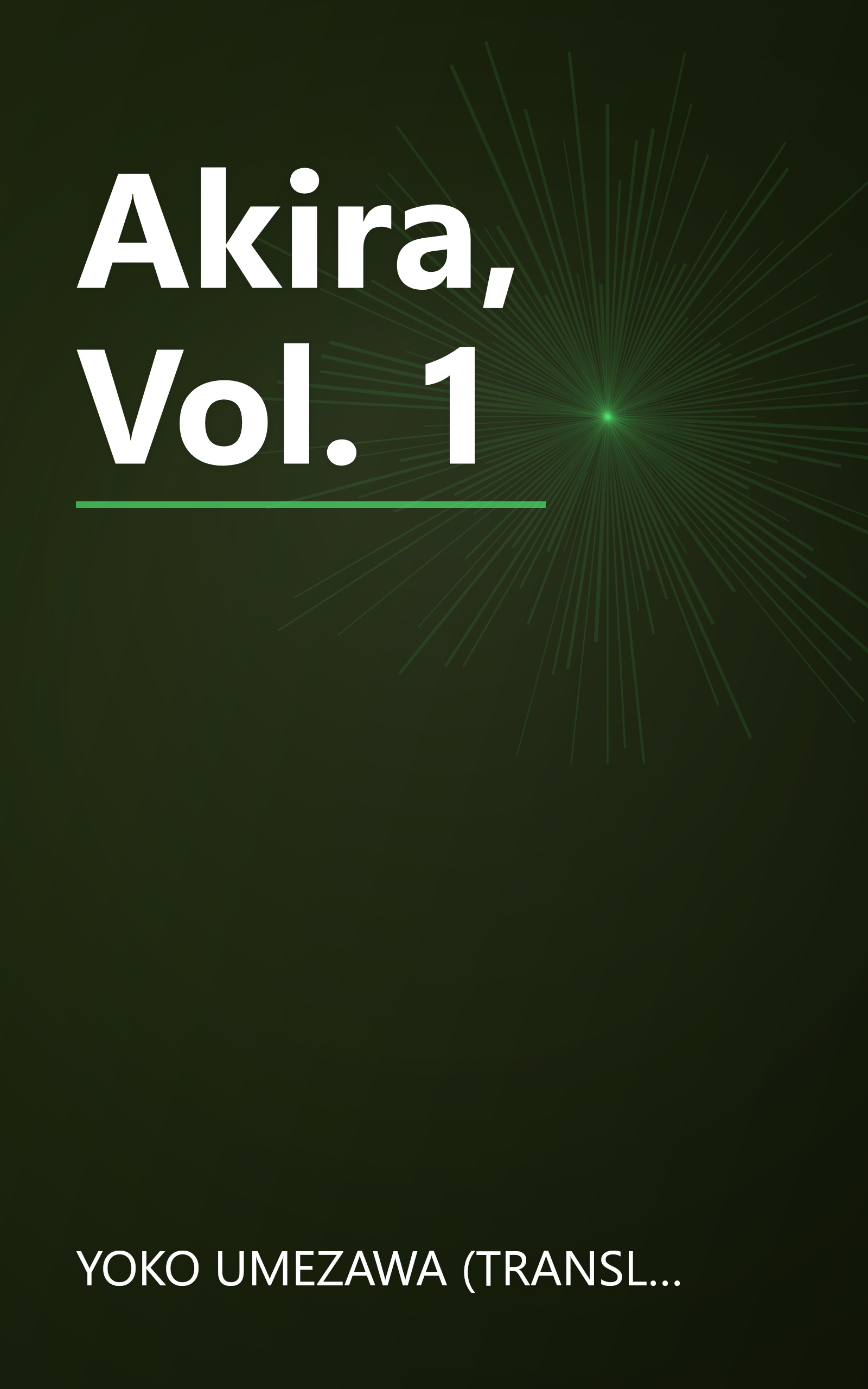 Akira, Vol. 1 book cover