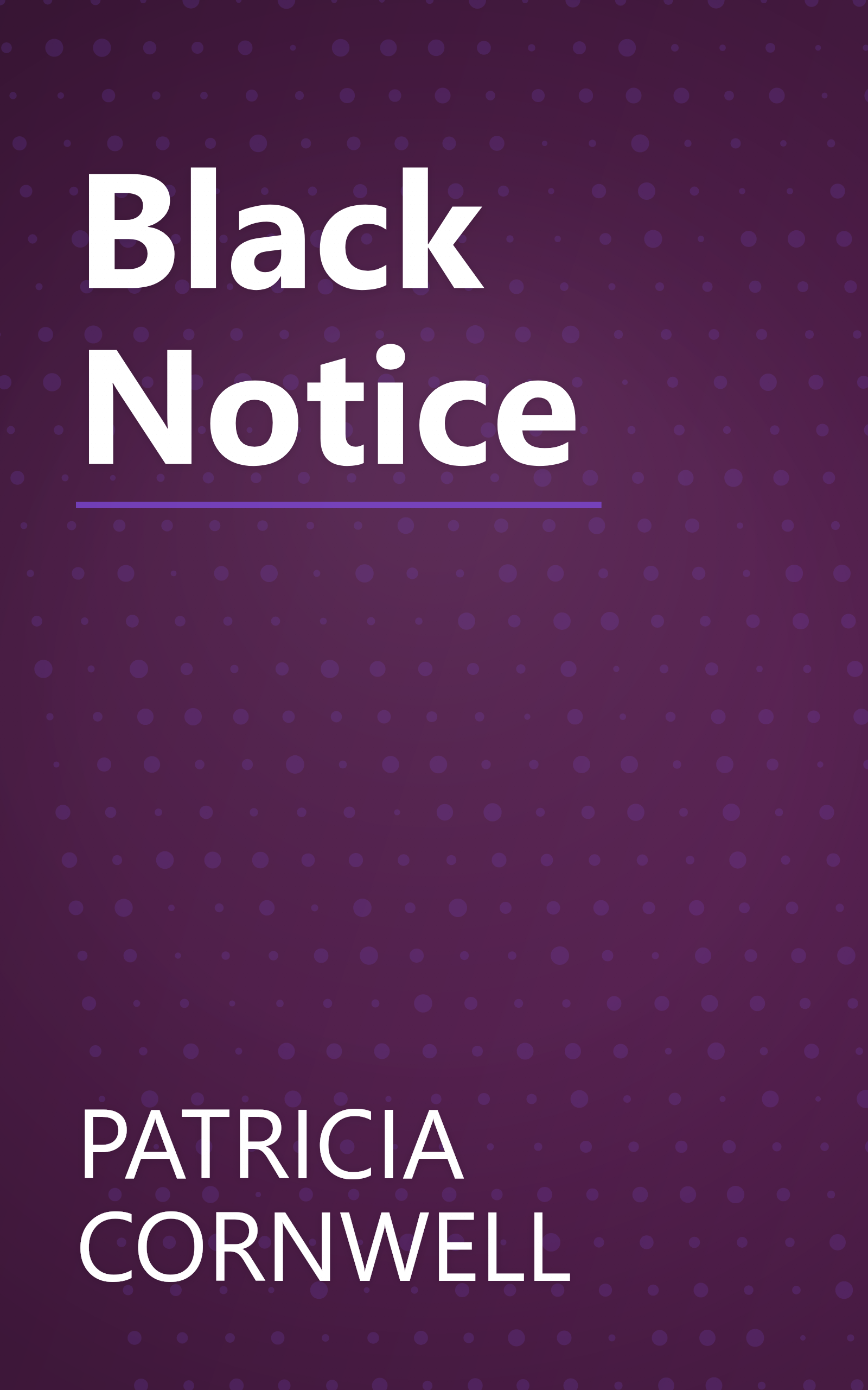 Black Notice book cover