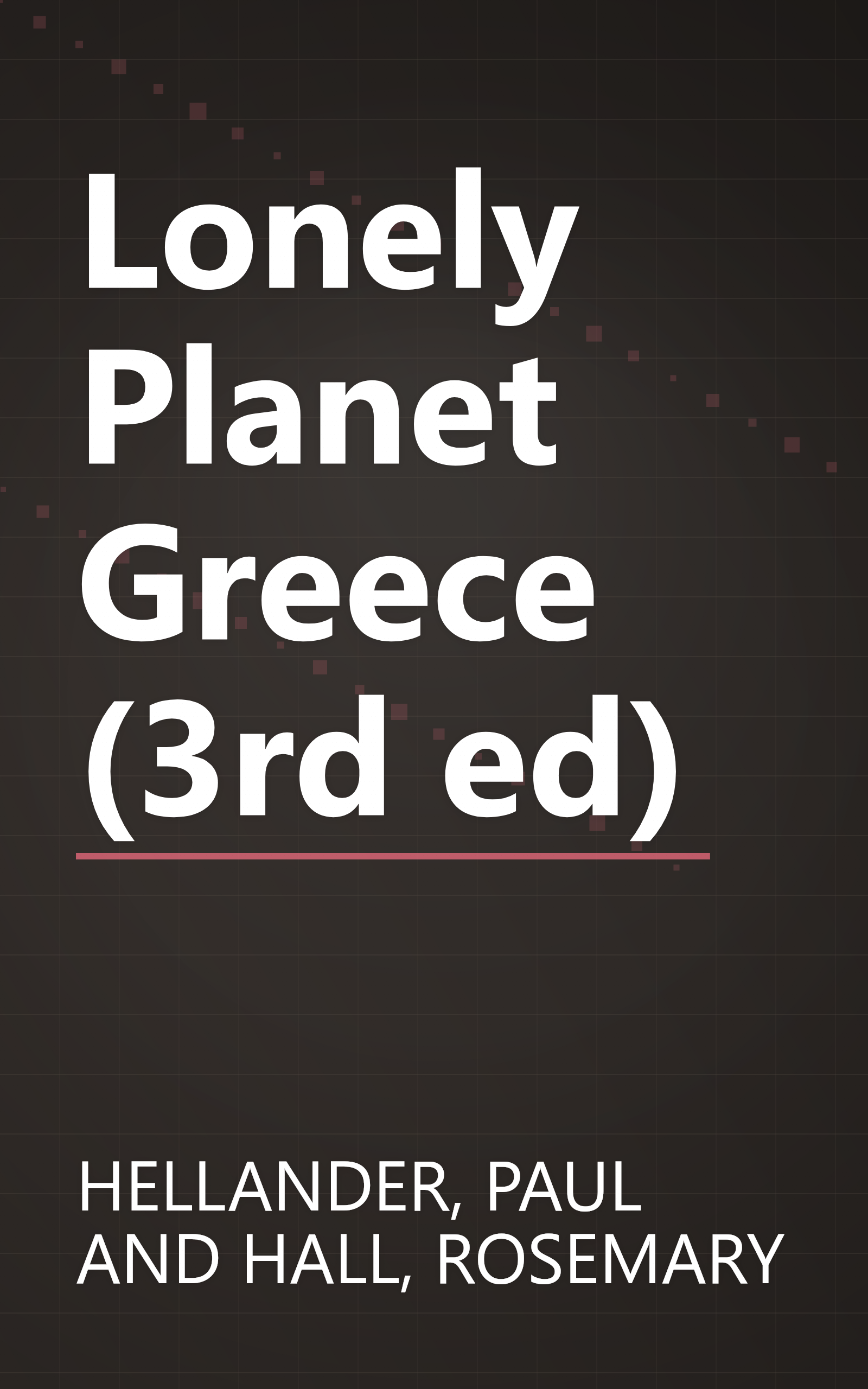 Lonely Planet Greece (3rd ed) book cover