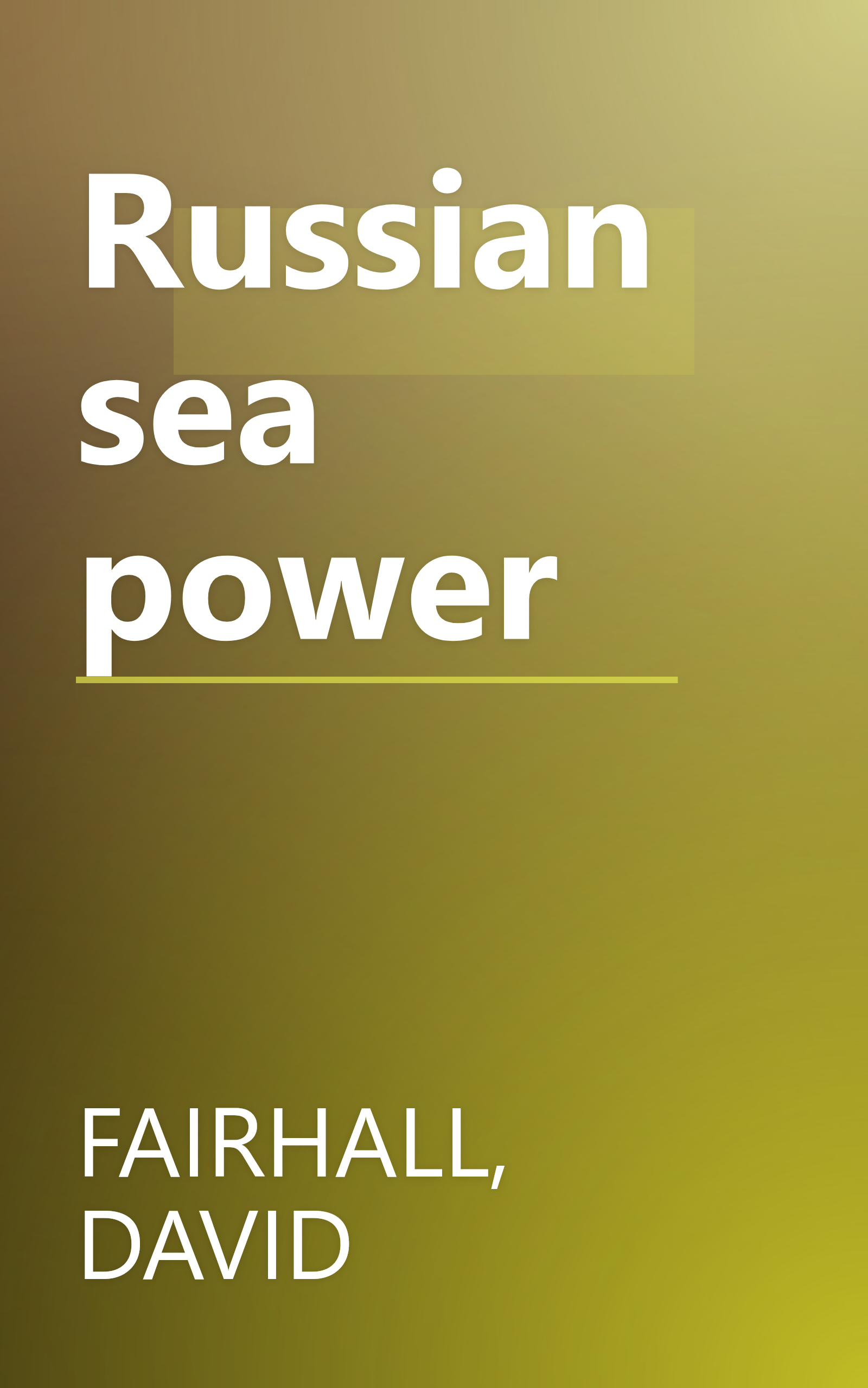 Russian sea power book cover