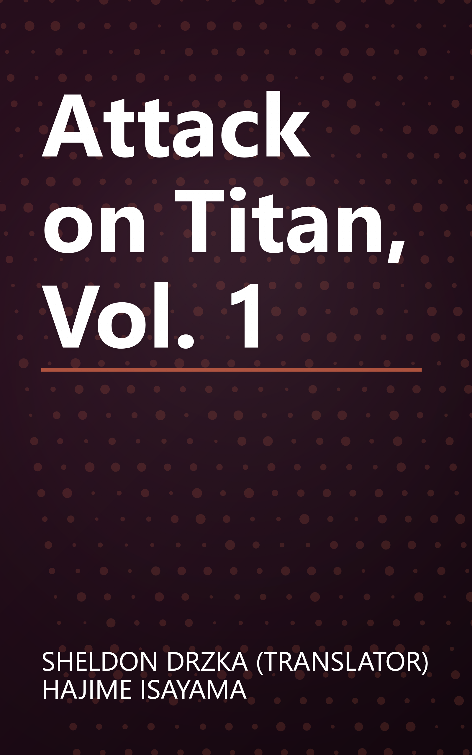 Attack on Titan, Vol. 1 book cover