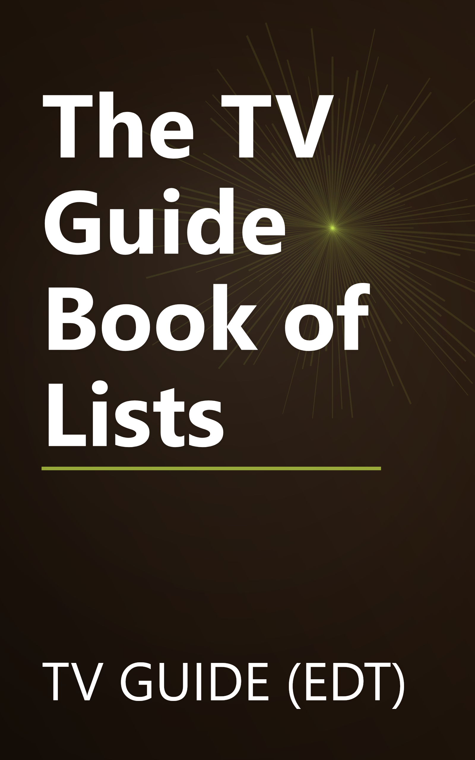 The TV Guide Book of Lists book cover