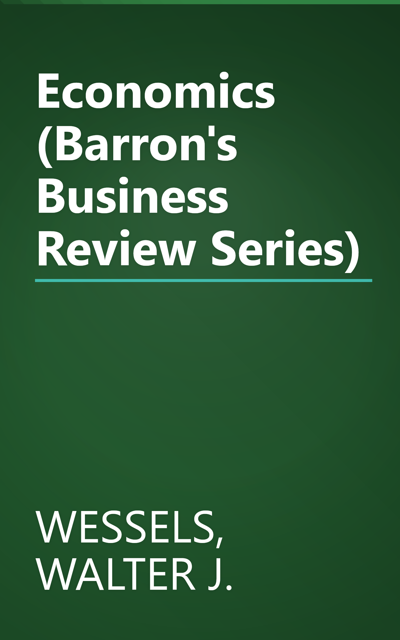 Economics (Barron's Business Review Series) book cover