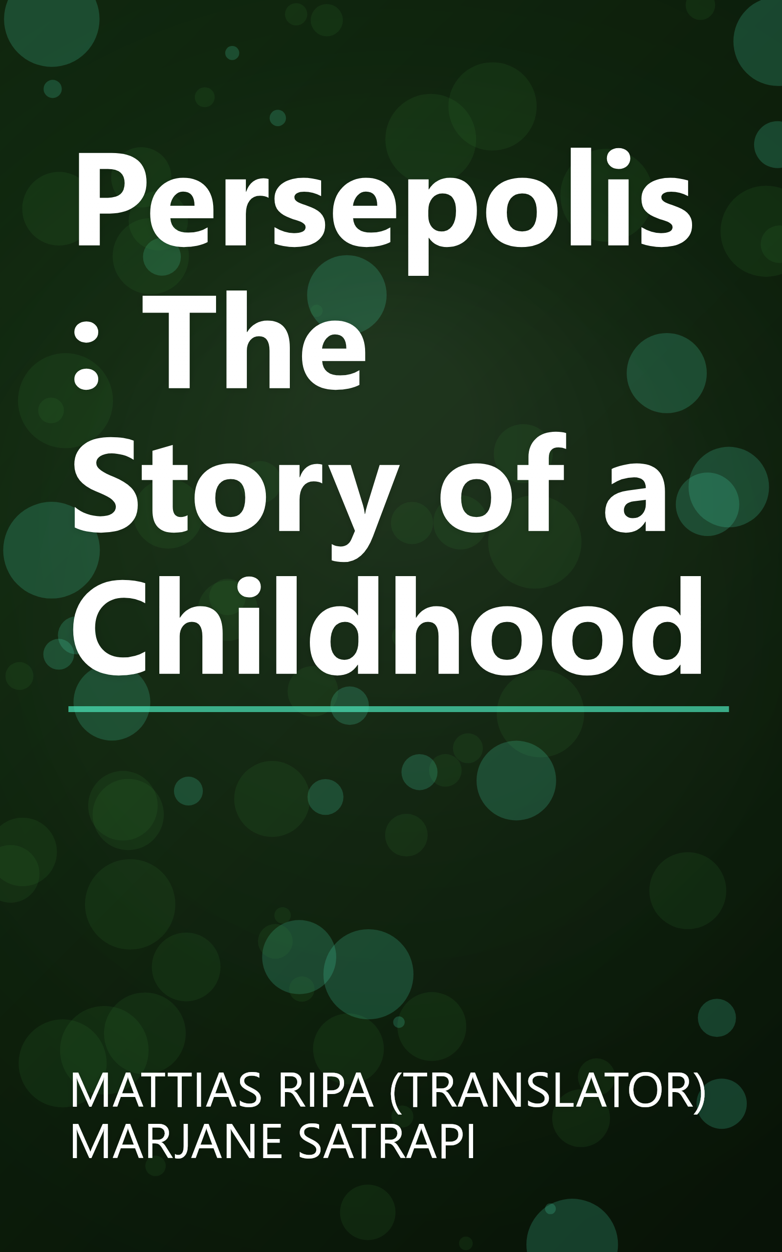 Persepolis: The Story of a Childhood book cover