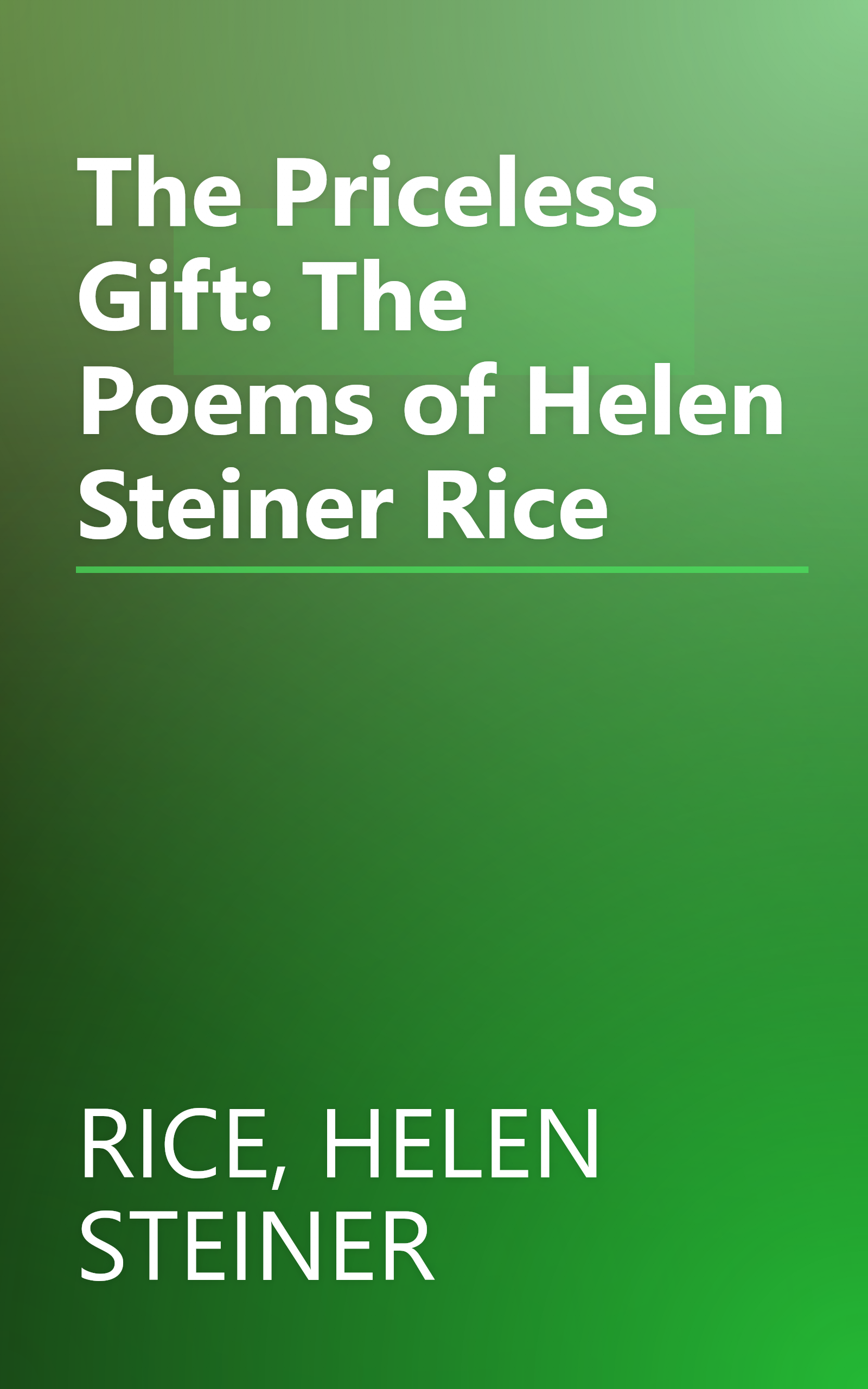 The Priceless Gift: The Poems of Helen Steiner Rice book cover