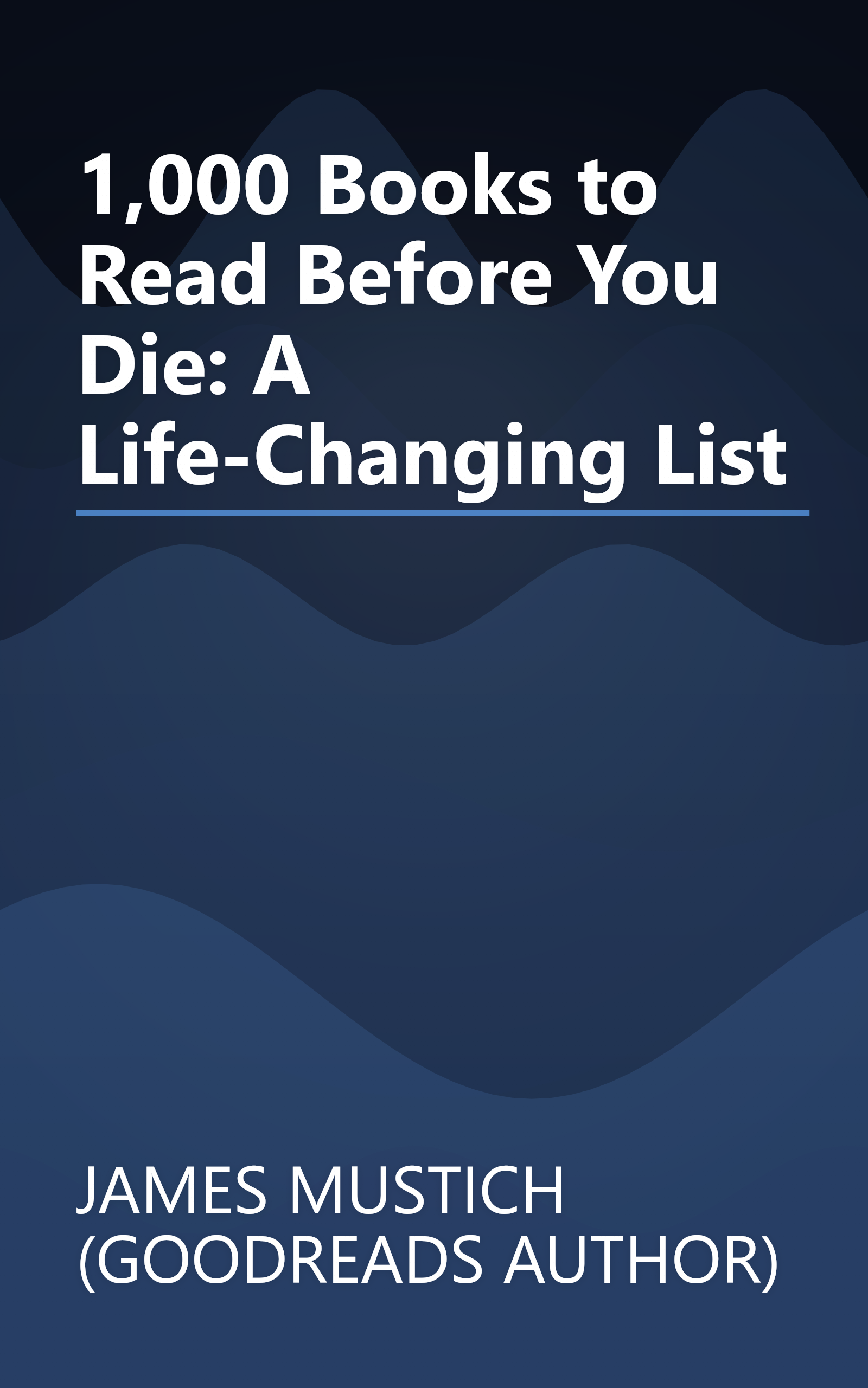 1,000 Books to Read Before You Die: A Life-Changing List book cover