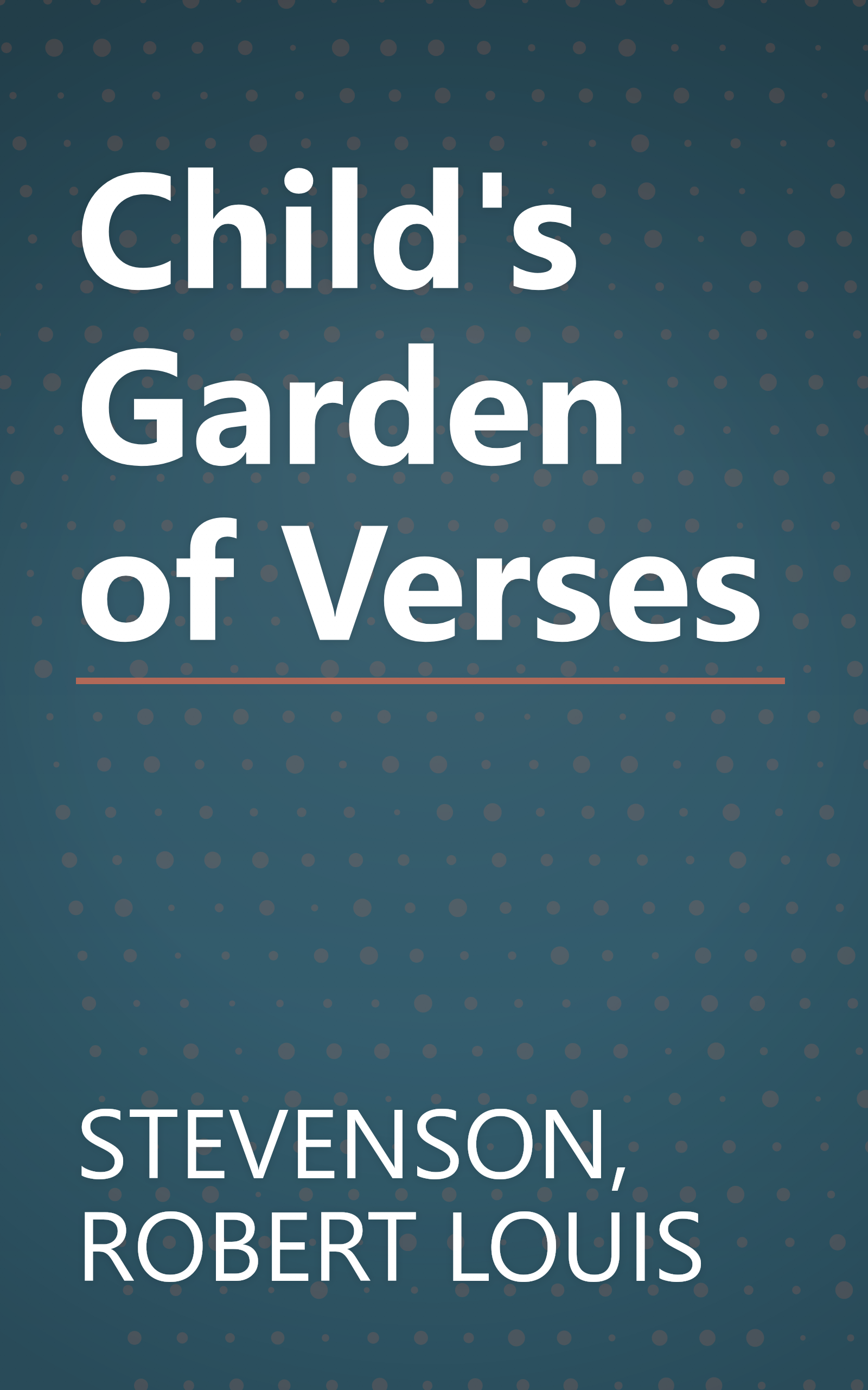 Child's Garden of Verses book cover