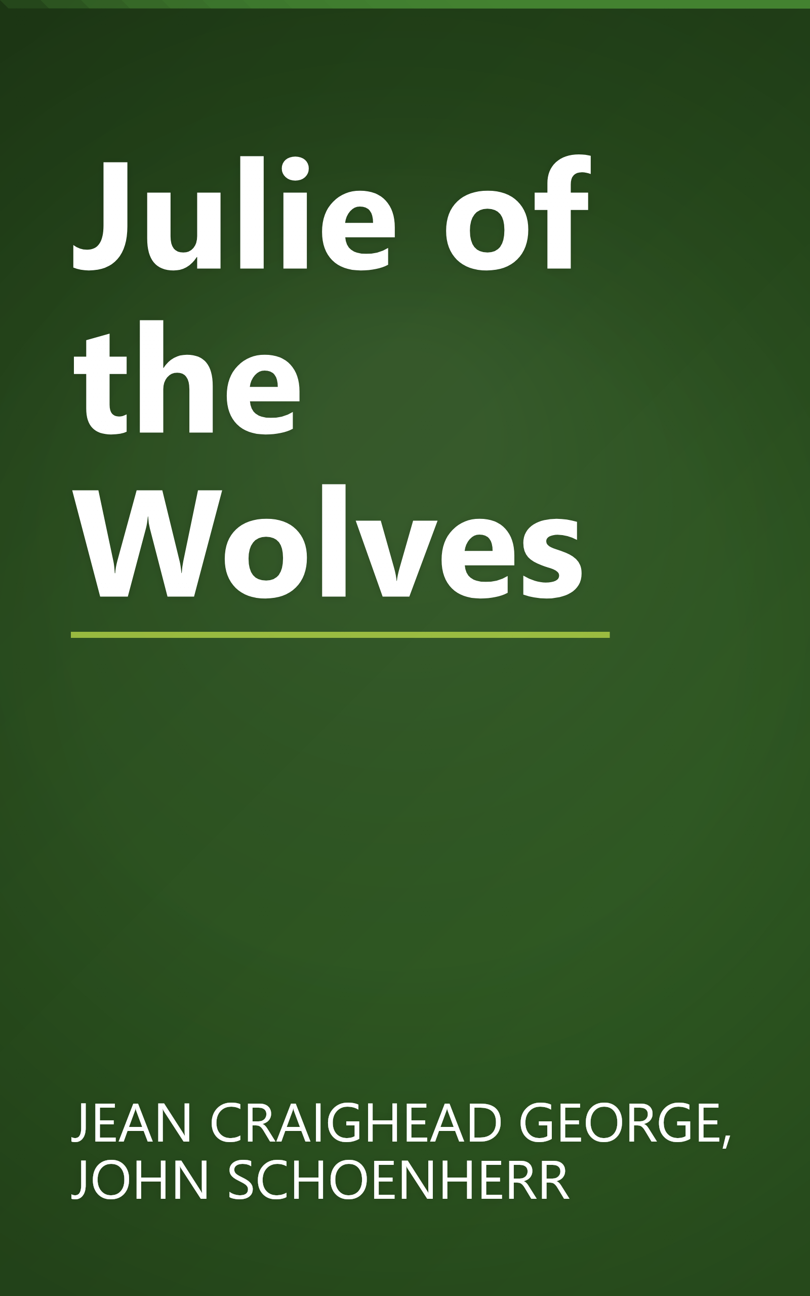 Julie of the Wolves book cover