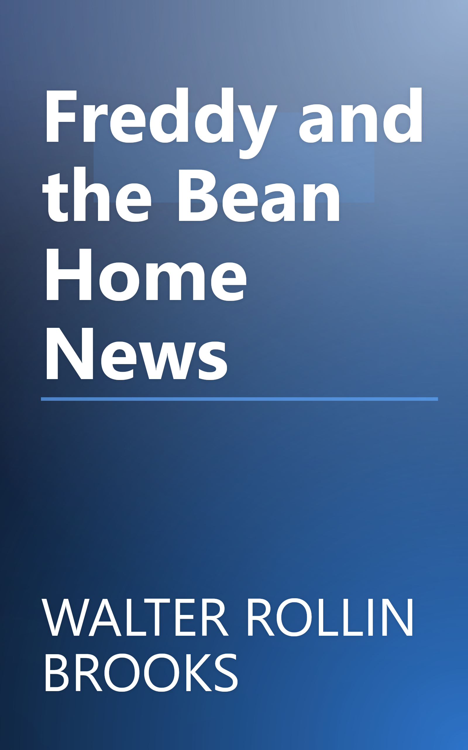 Freddy and the Bean Home News book cover