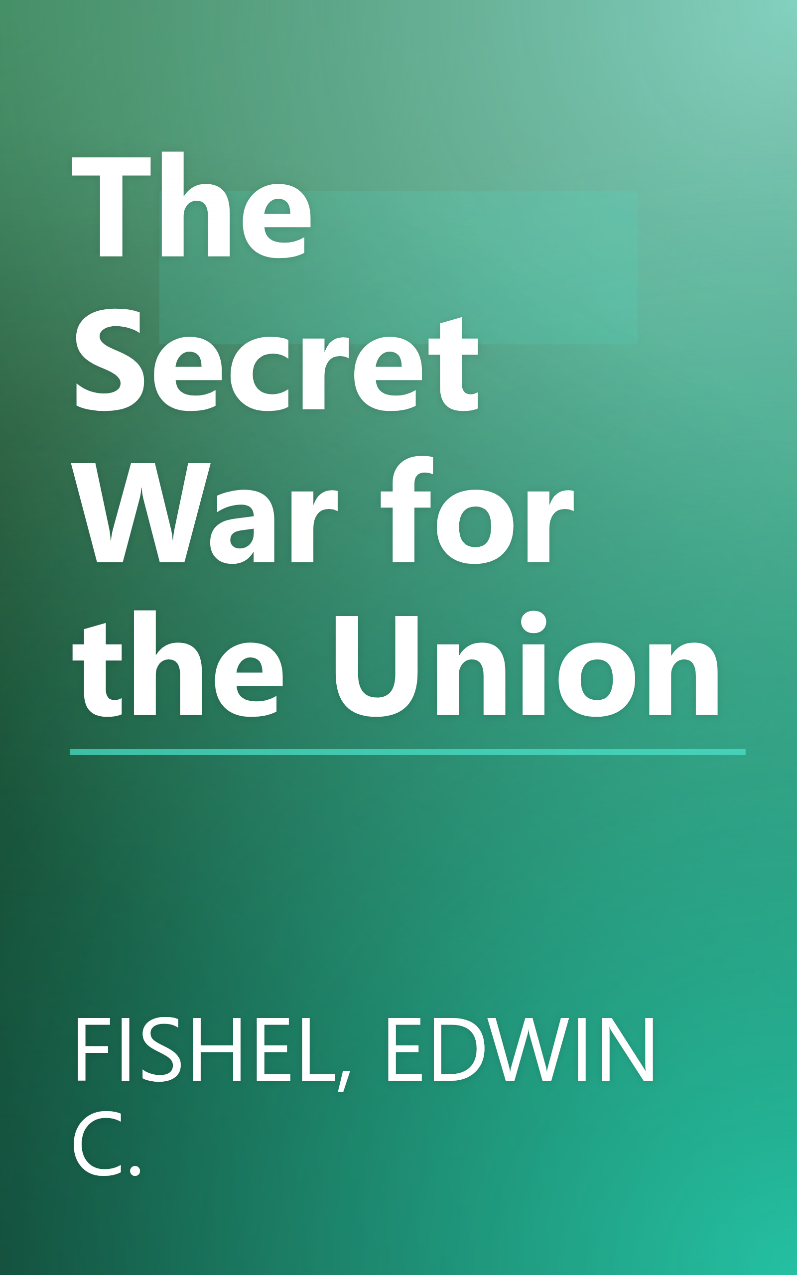 The Secret War for the Union book cover