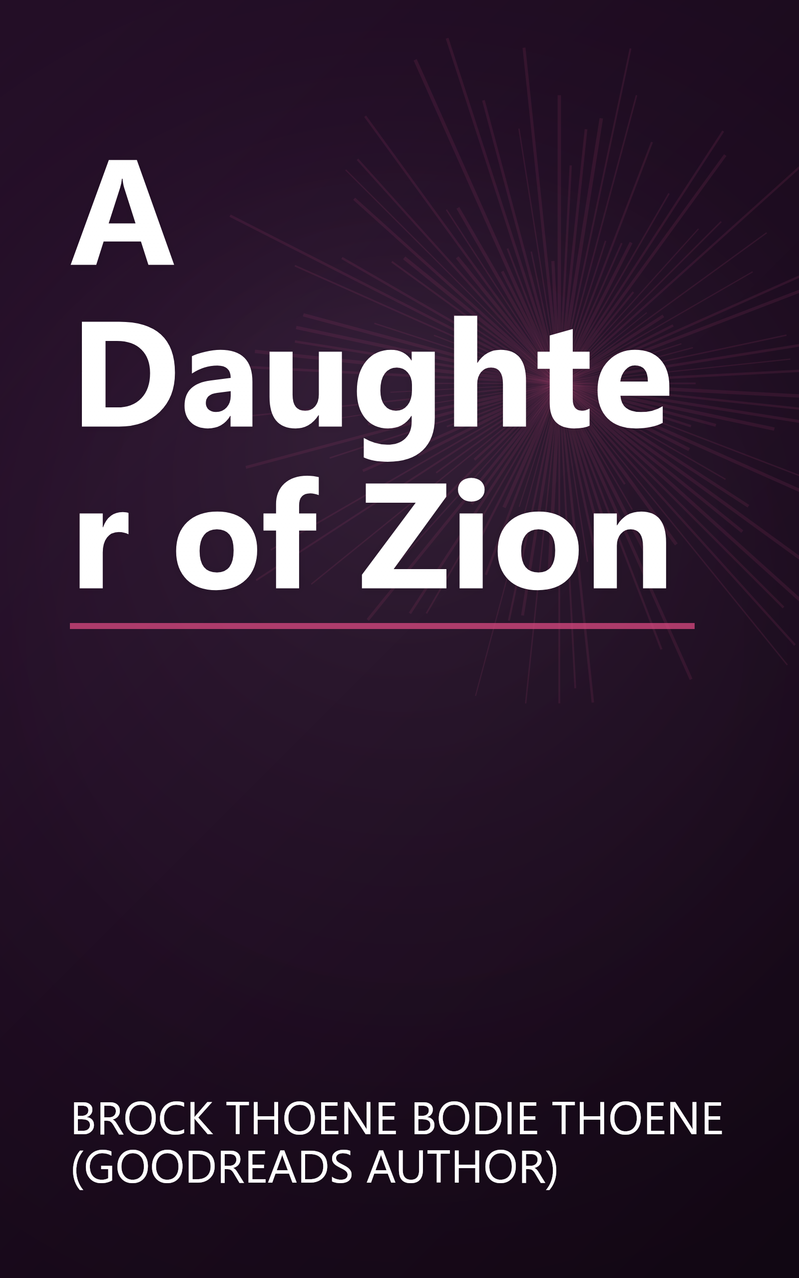 A Daughter of Zion book cover