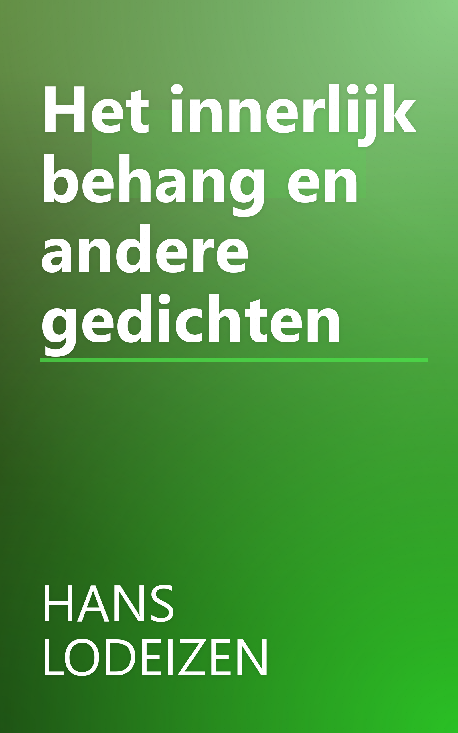 Het innerlijk behang en andere gedichten book cover