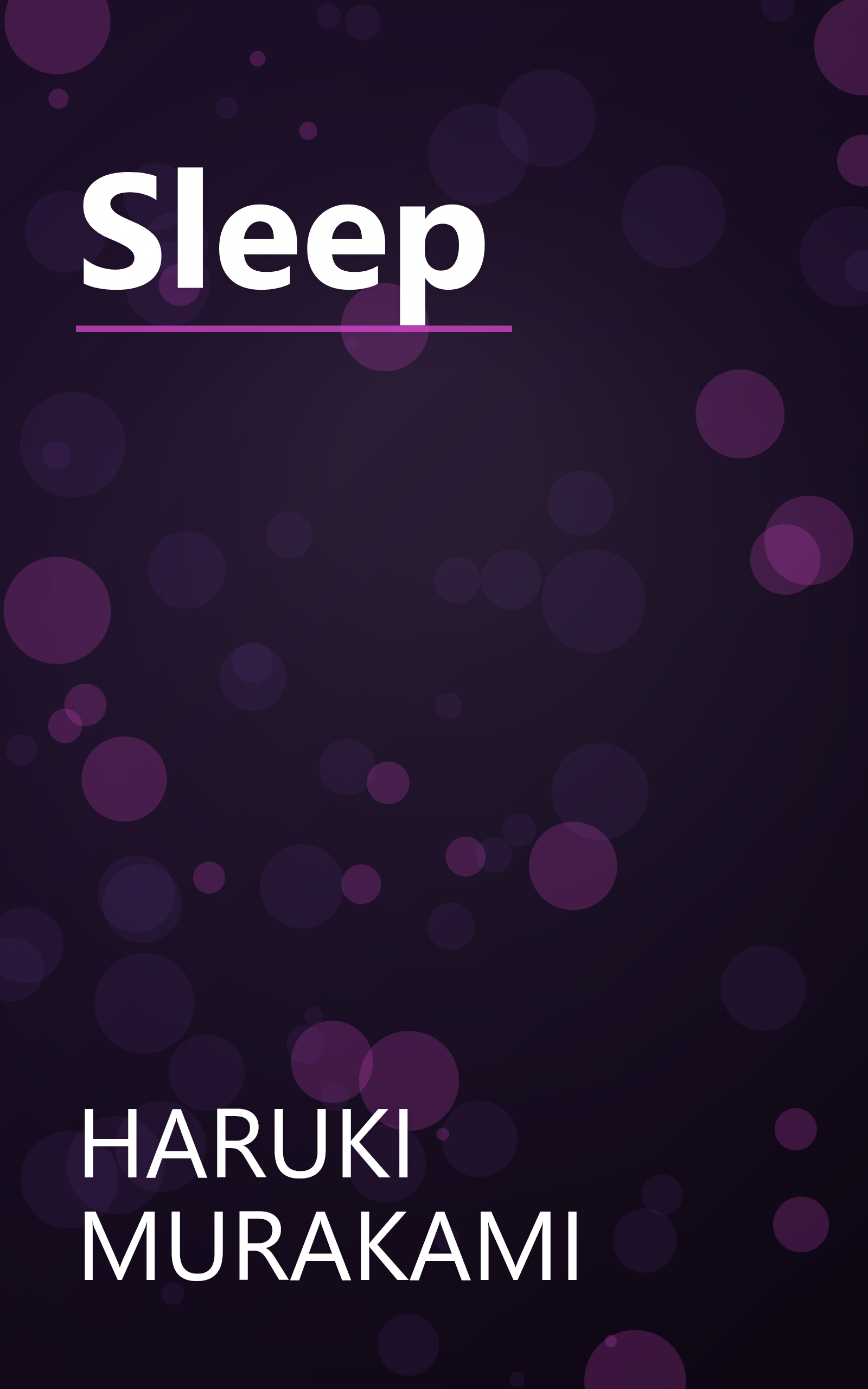 Sleep book cover