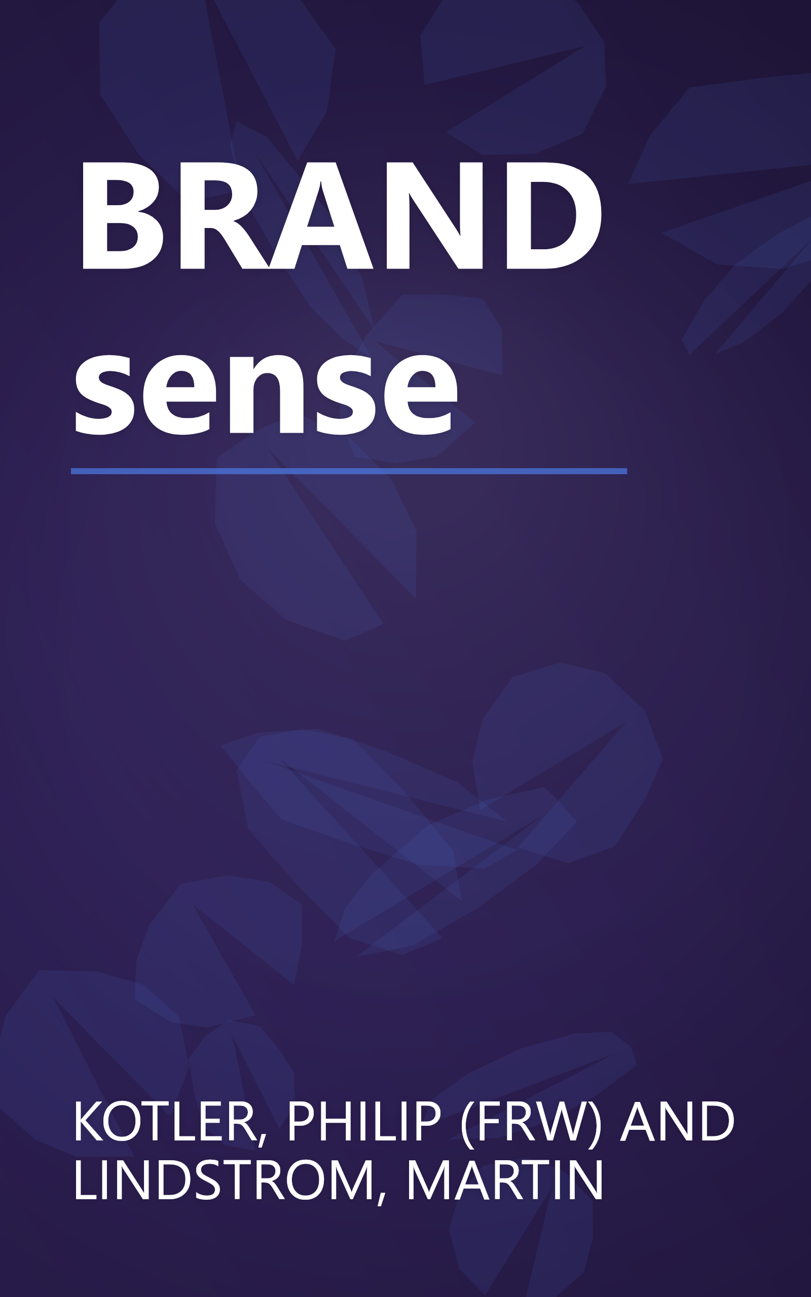 BRAND sense book cover