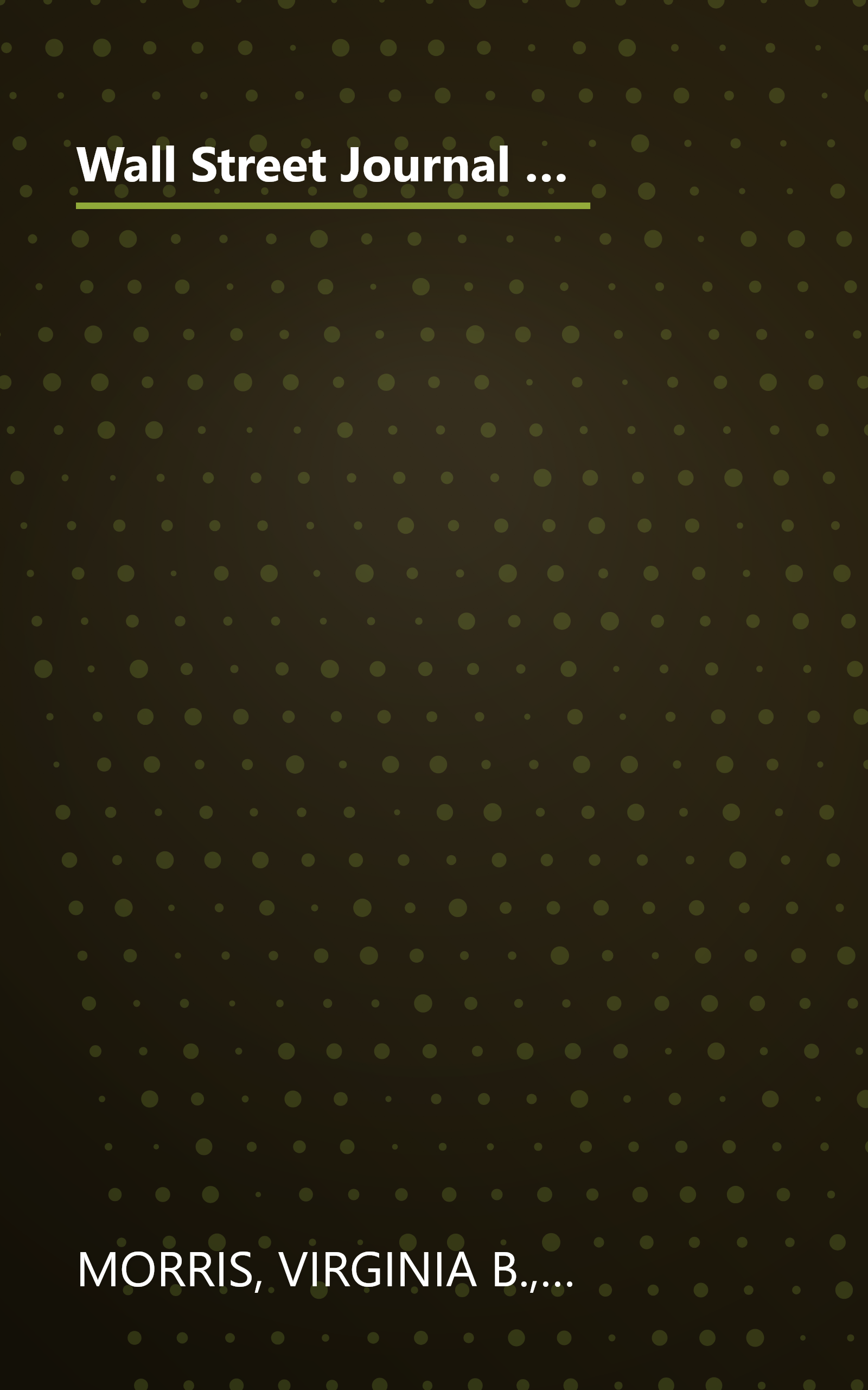 Wall Street Journal Guide to Planning Your Financial Future : The Easy-to-read Guide to Lifetime Planning for Retirement book cover