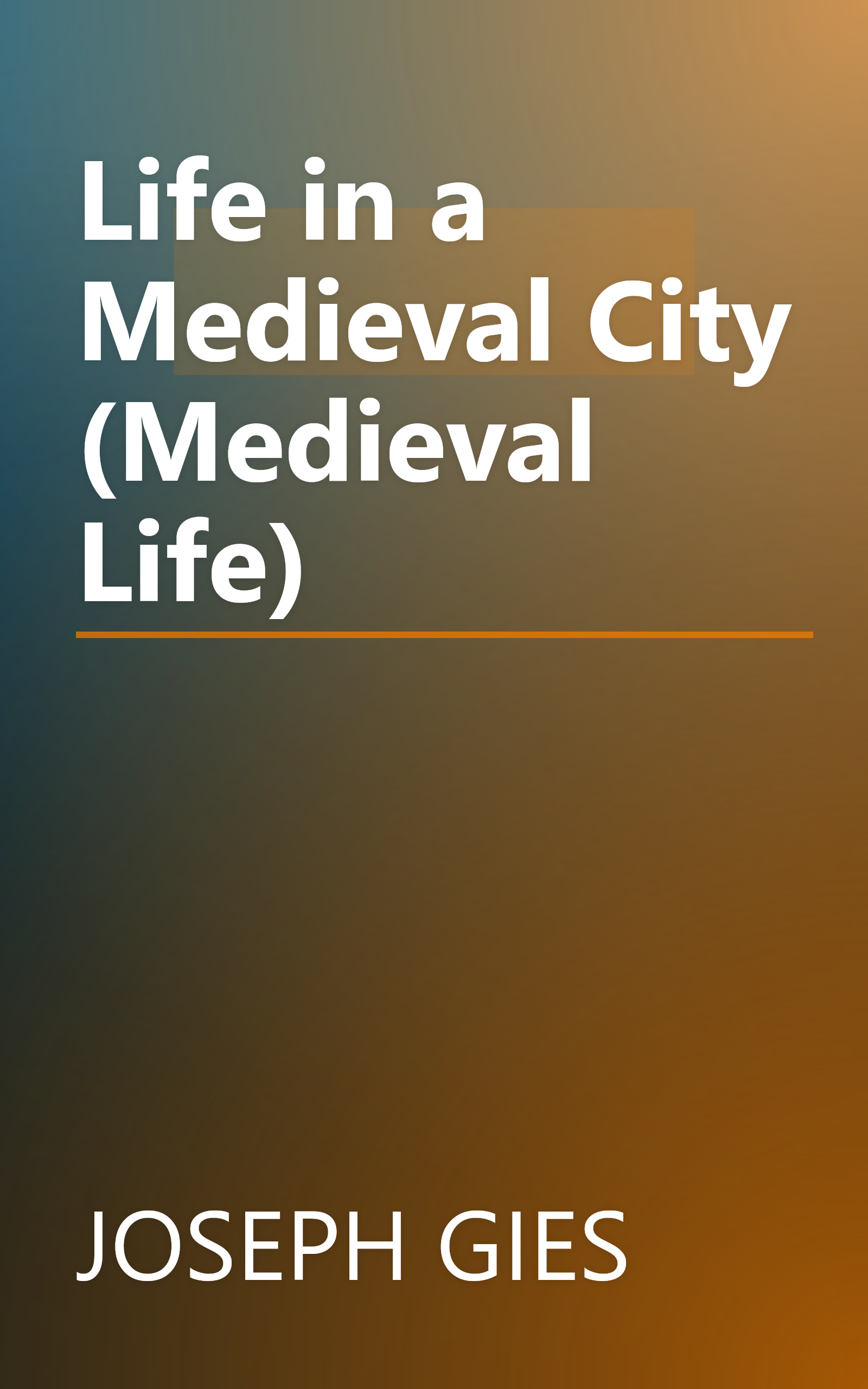 Life in a Medieval City (Medieval Life) book cover