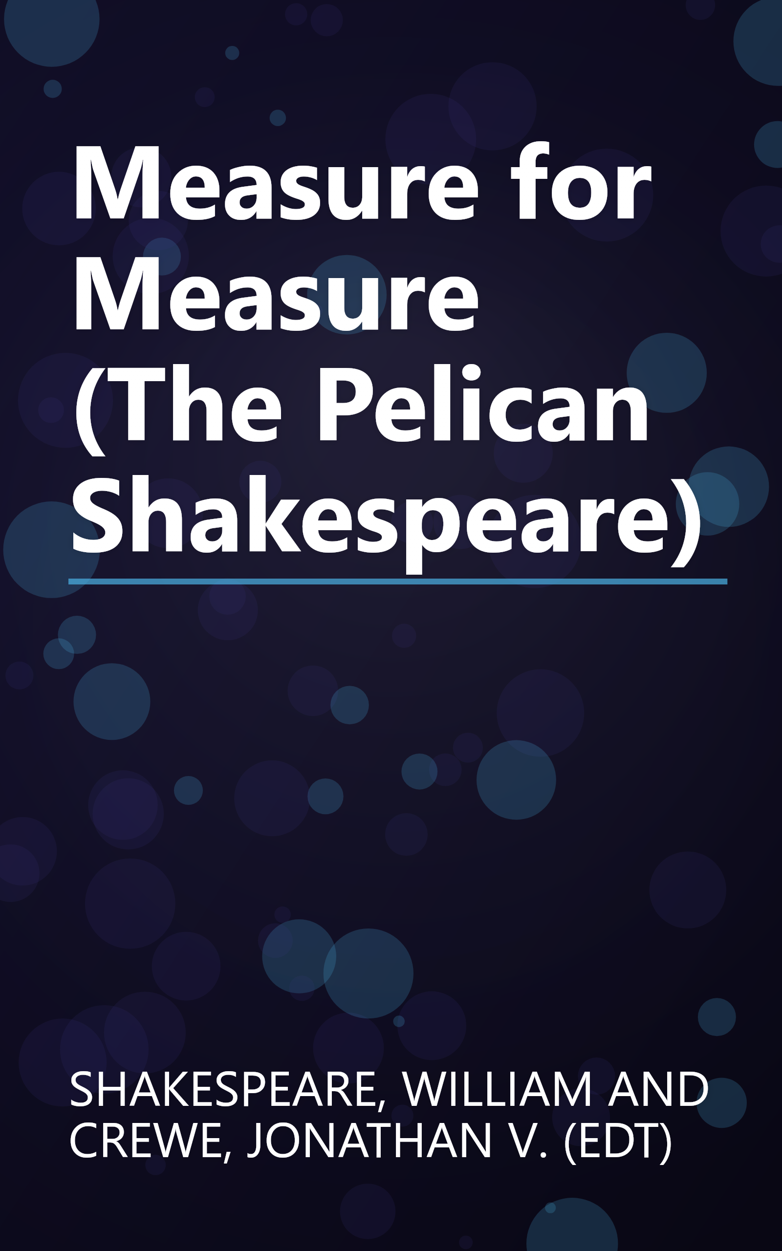 Measure for Measure (The Pelican Shakespeare) book cover