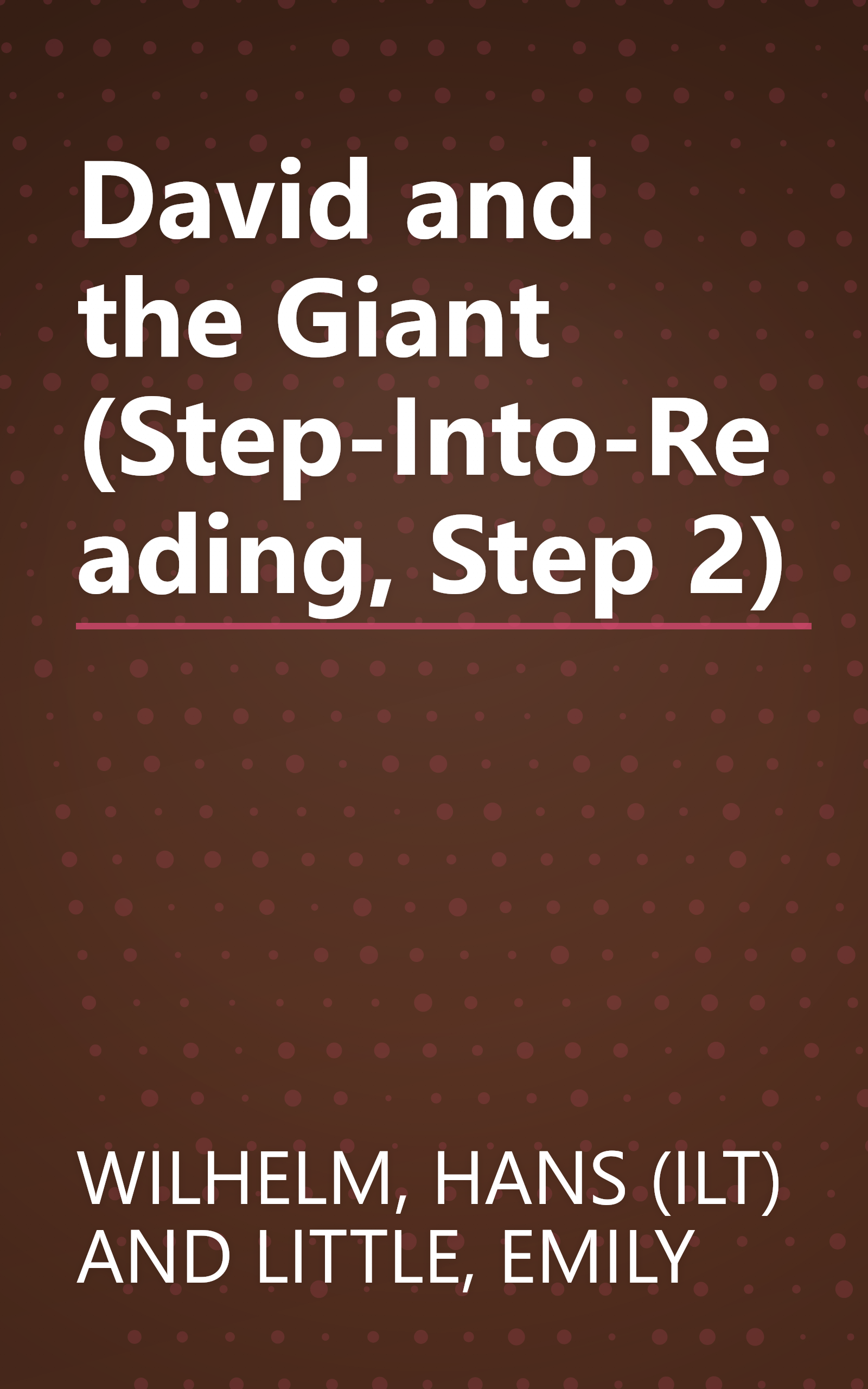 David and the Giant (Step-Into-Reading, Step 2) book cover